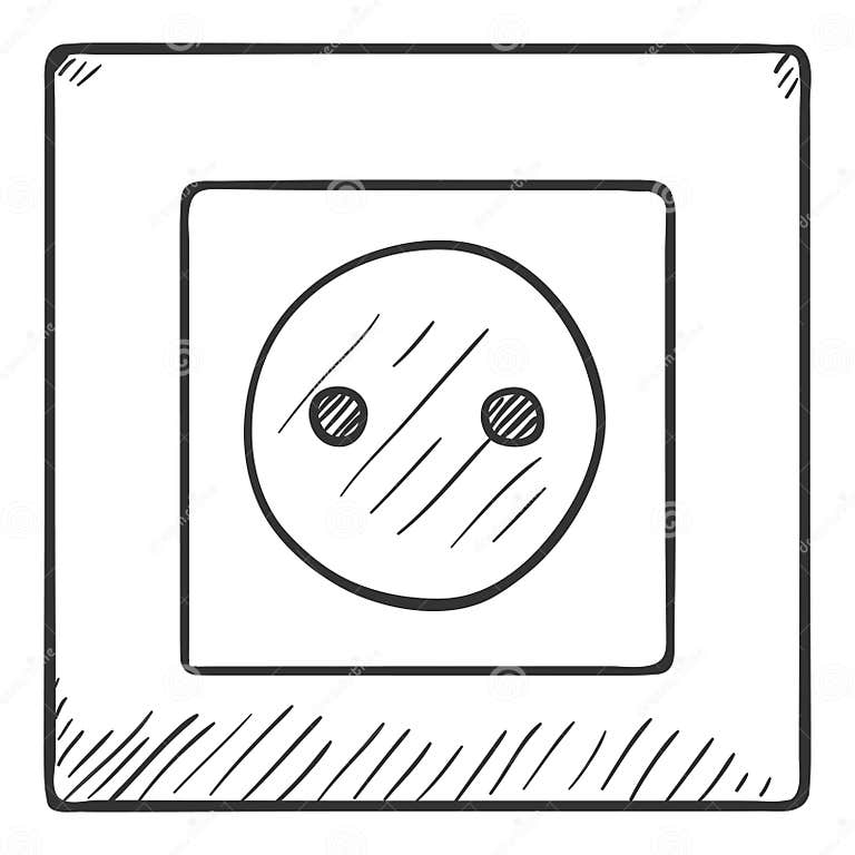 Vector Sketch Socket Illustration Stock Illustration - Illustration of ...