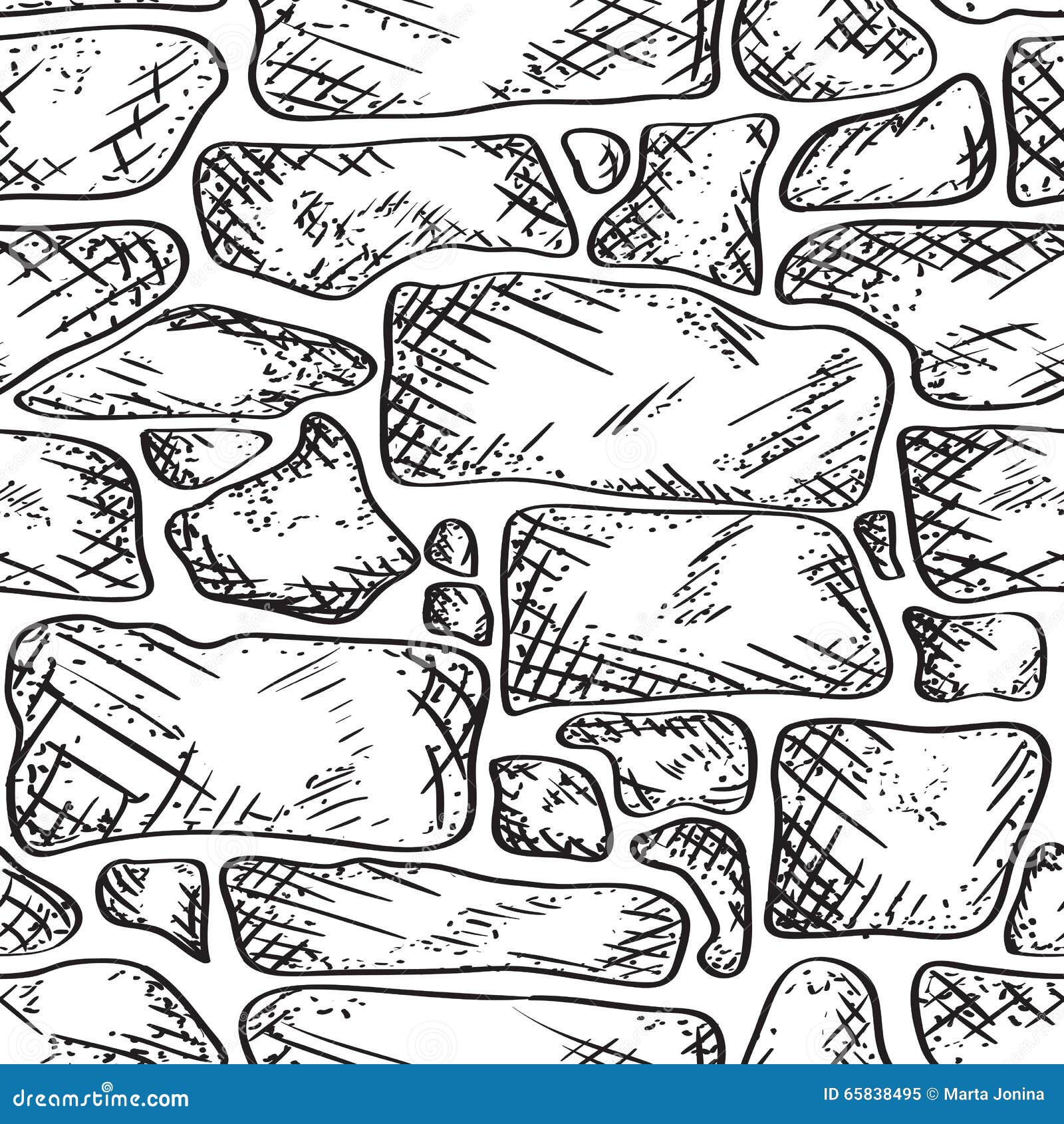 Vector Sketch Stone Background Stock Illustration - Illustration of ...