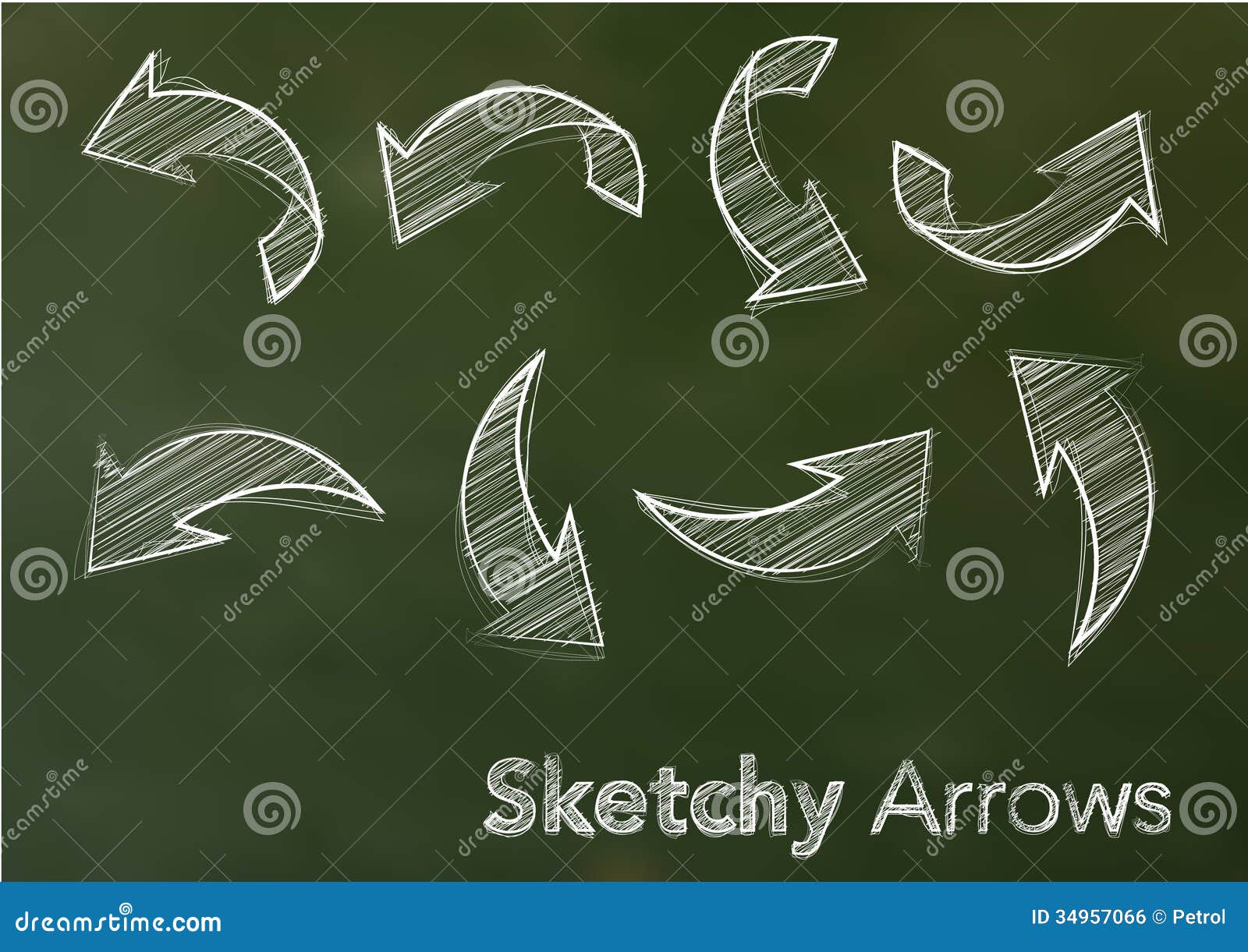 Vector sketchy arrows stock vector. Illustration of green - 34957066