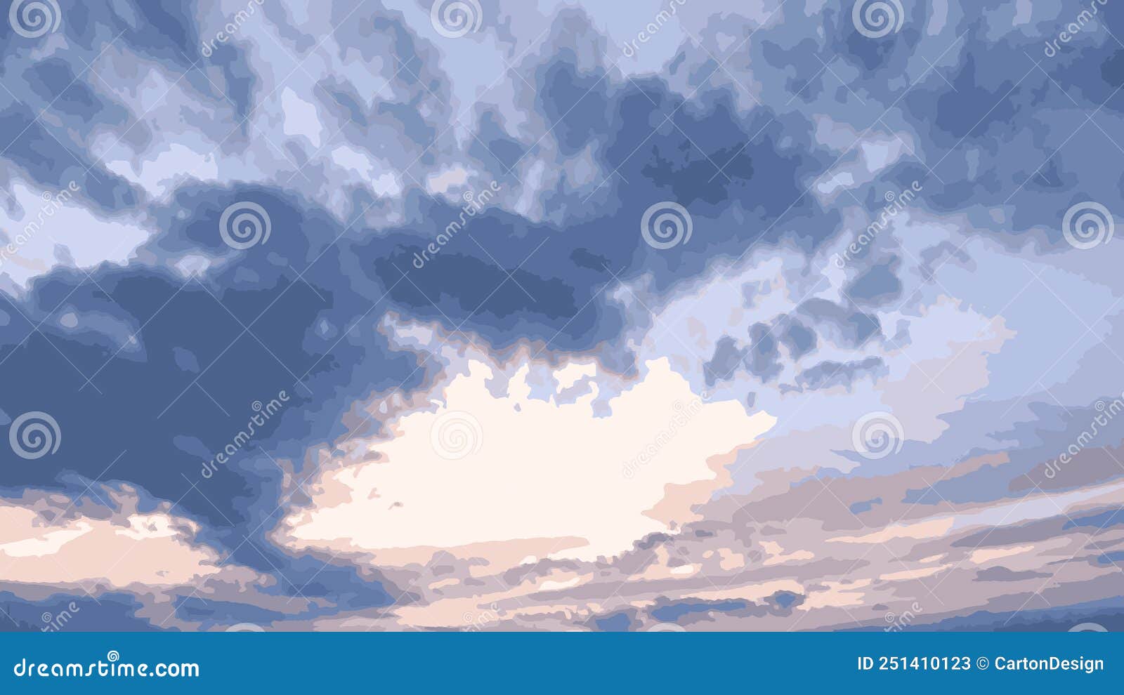Sky landscape vector stock vector. Illustration of nature - 251410123