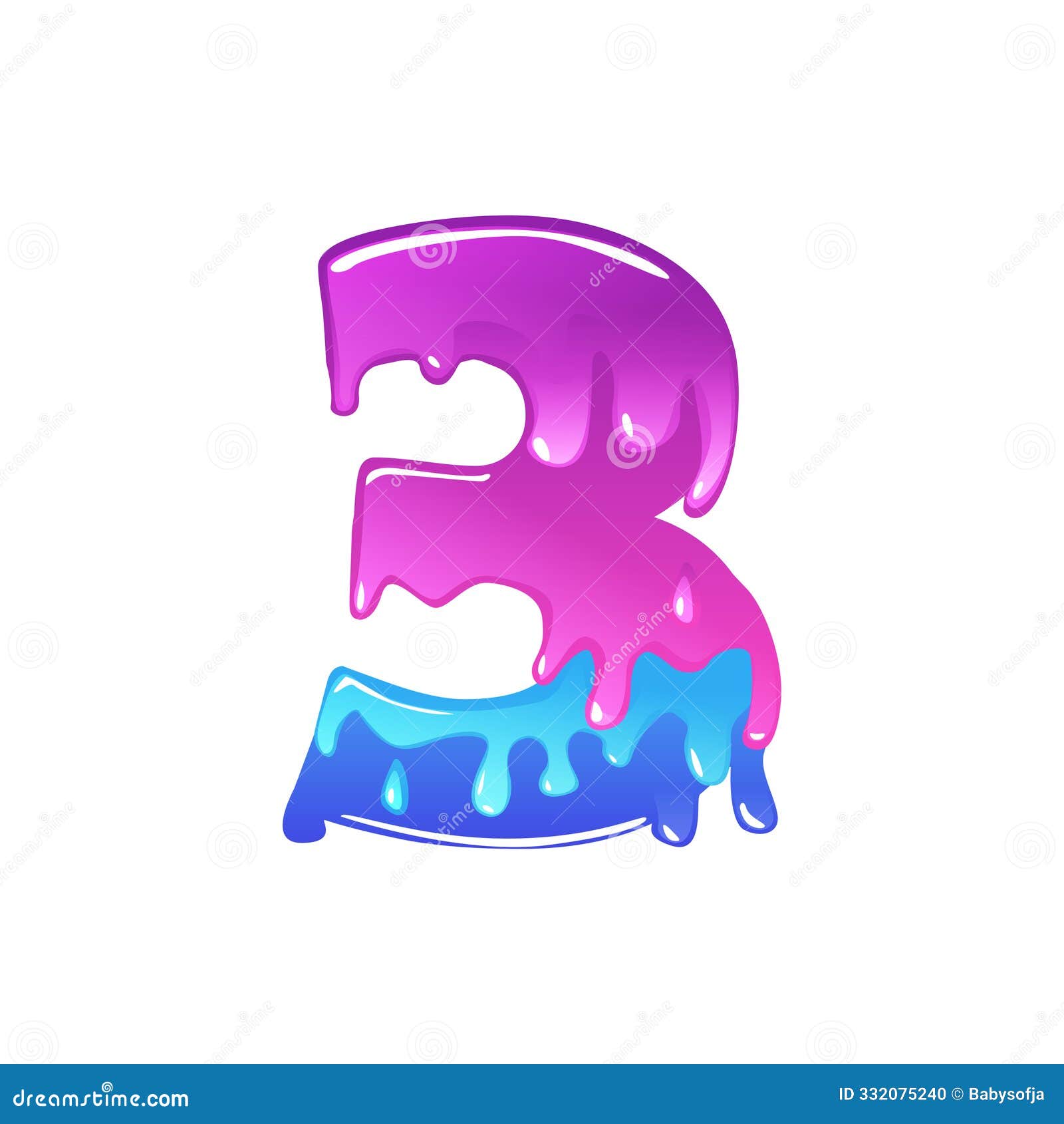 Vector Slime Cartoon Number 4, Figure Four. Slime Font Type Number ... Vector Slime Cartoon Number 4, Figure Four. Slime Font Type Number ...