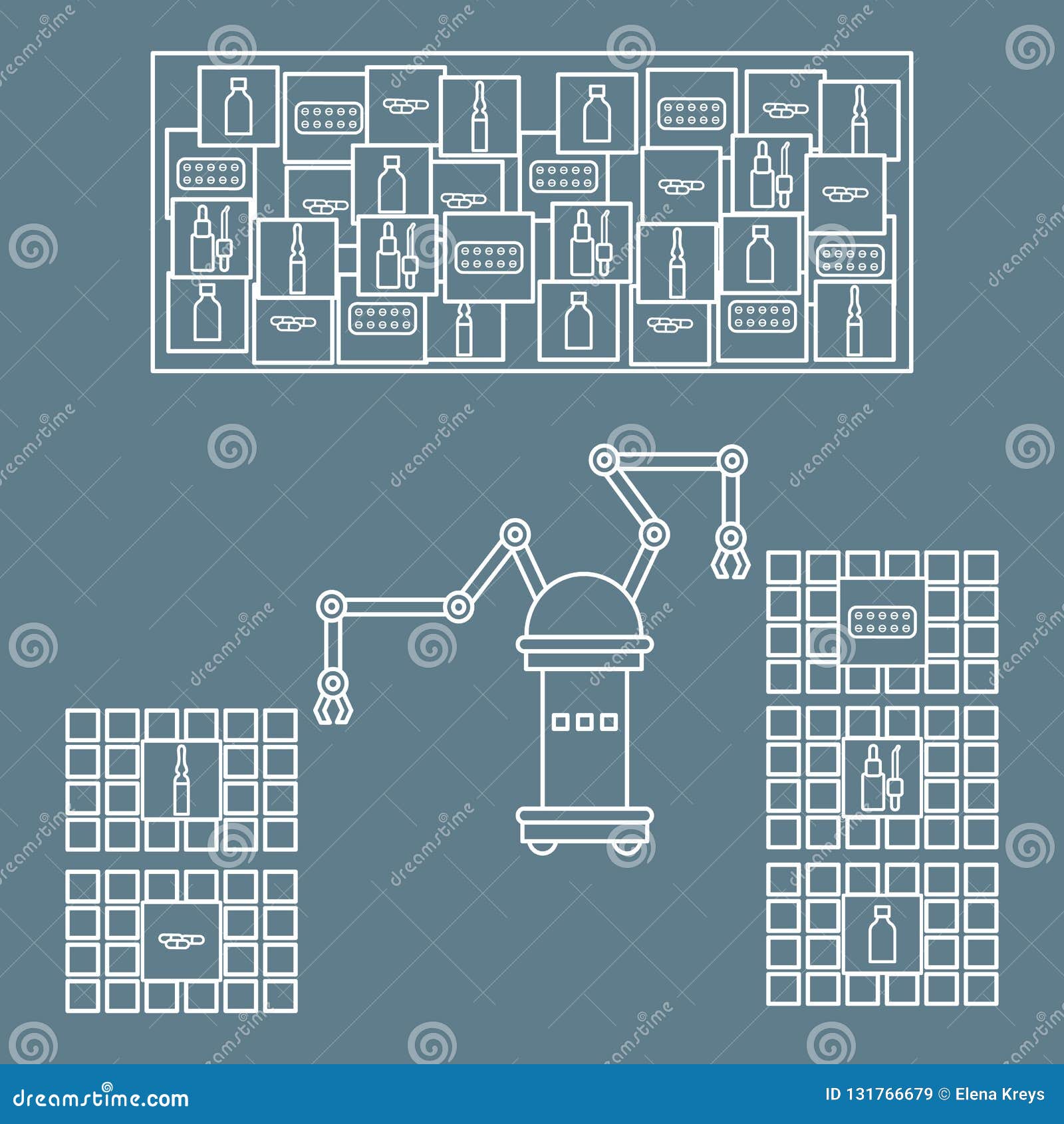 Smart Automatic Robotic Sorting Of Clothes. Replacement Of People With ...
