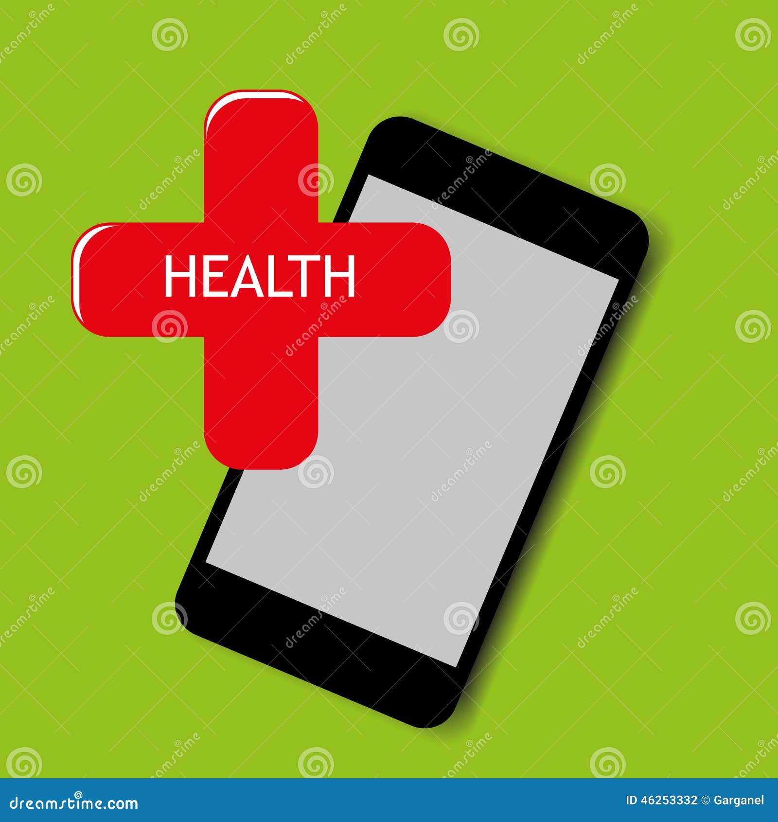 Vector Smart Phone Health Illustration Stock Vector - Illustration of ...