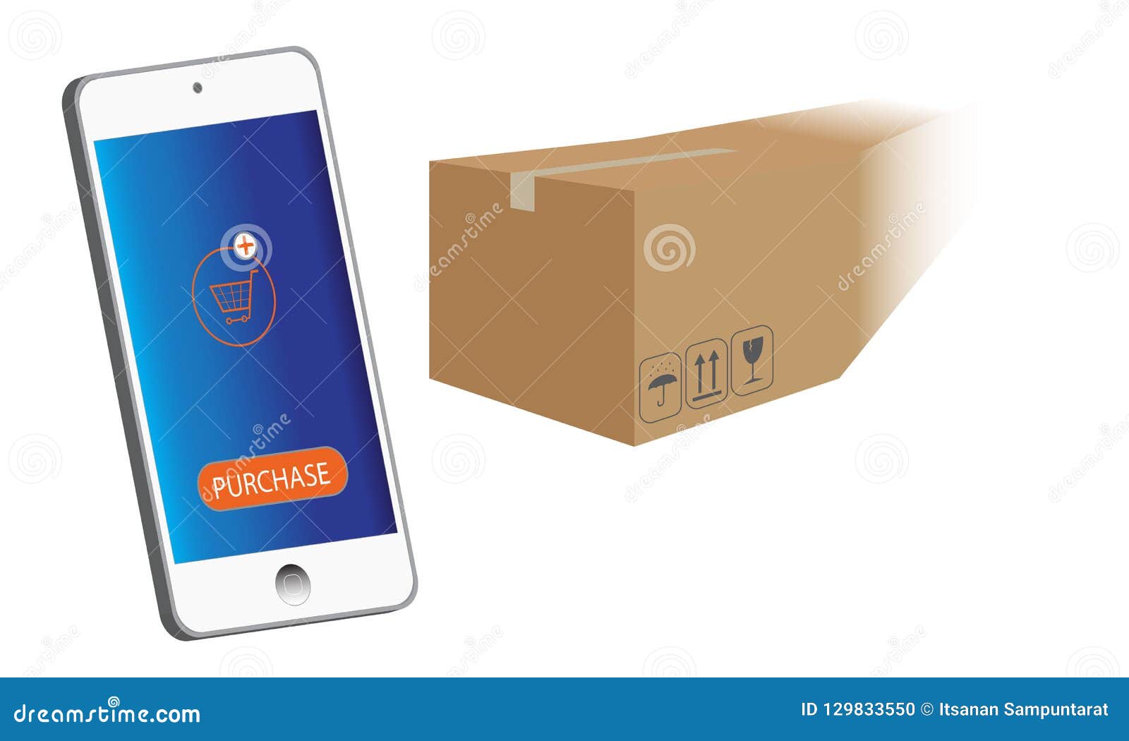 Vector of Smartphone App Buy Online Stock Vector - Illustration of ...