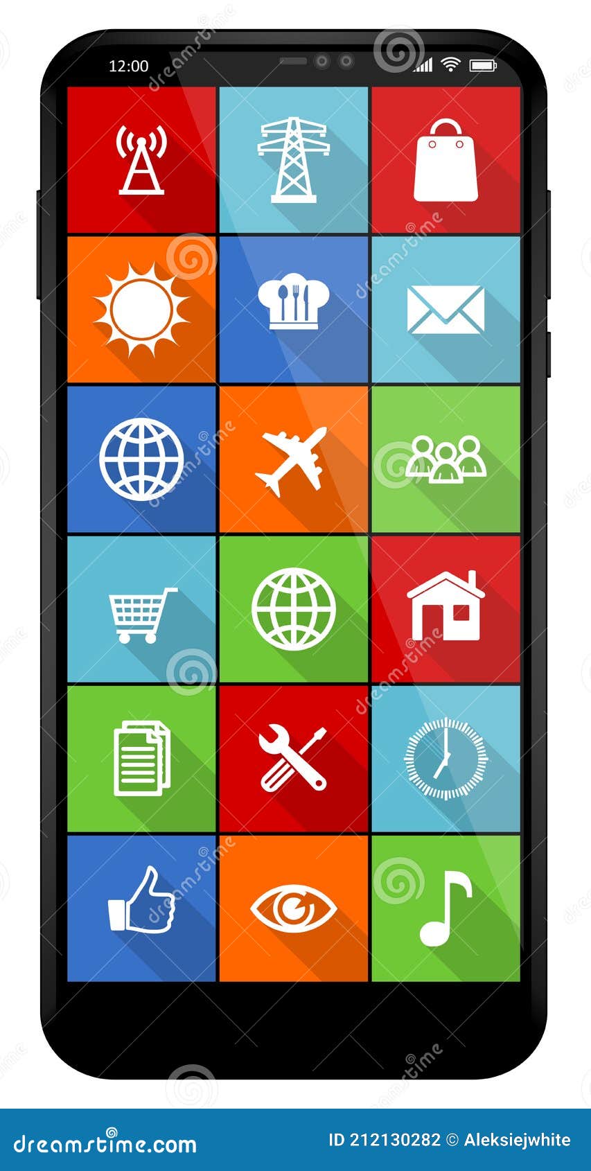 Modern Android Robot Character Artificial Intelligence Isolated On ...