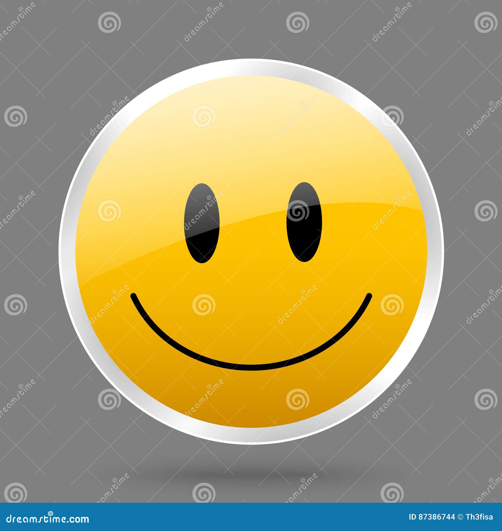 Vector smile icon stock vector. Illustration of sticker - 87386744