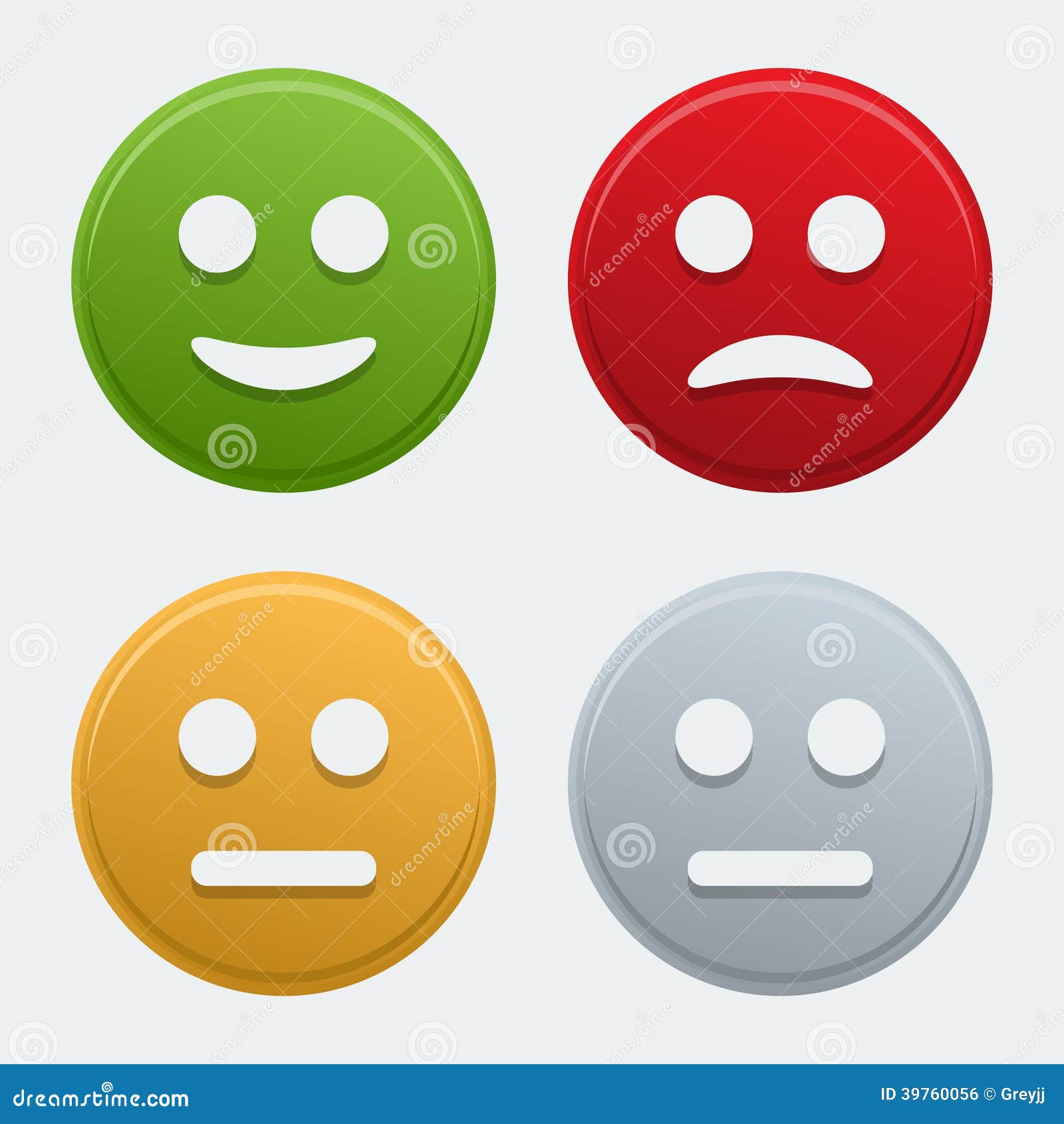 Vector smile icons stock vector. Illustration of positive - 39760056