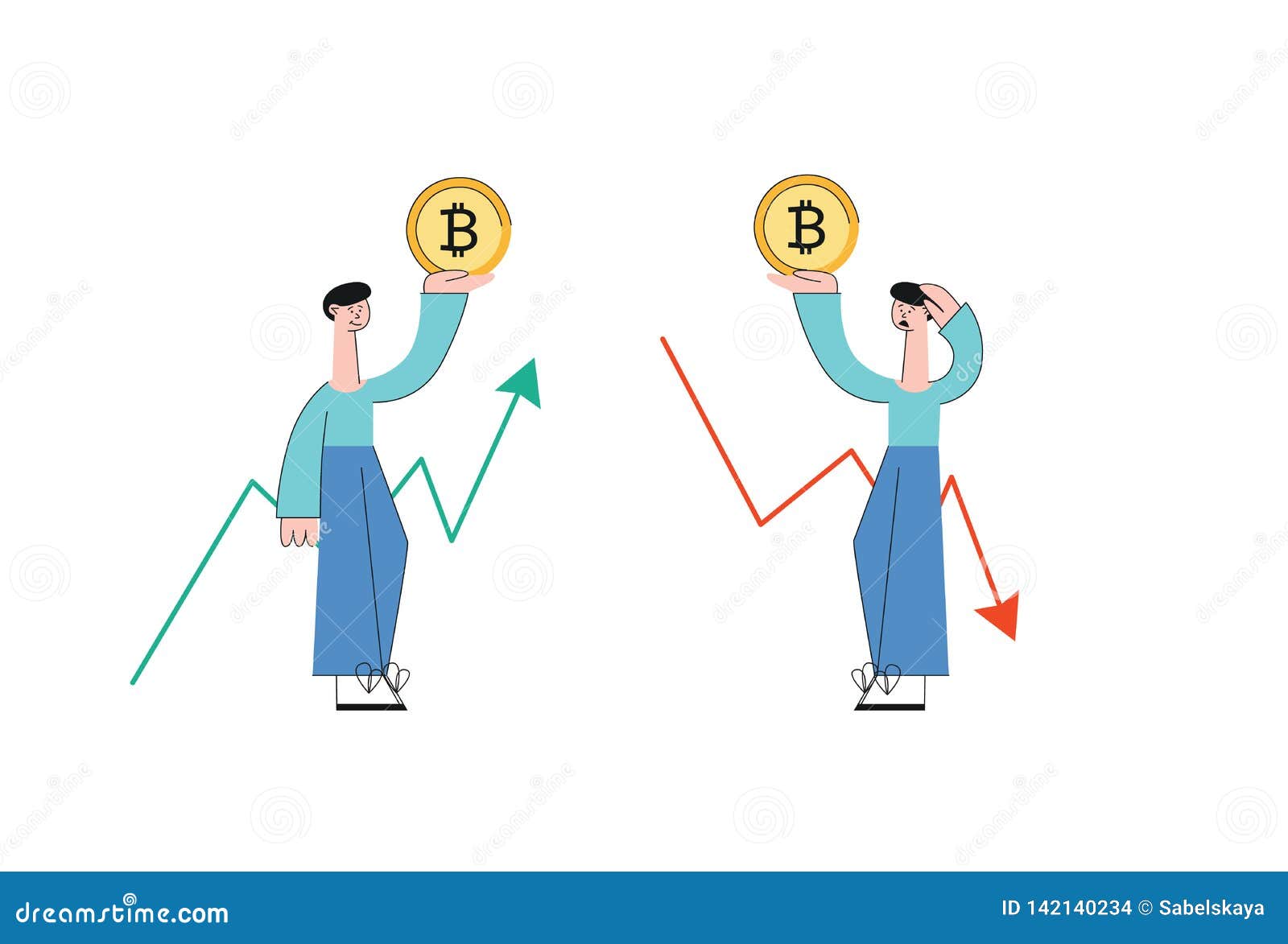 Vector Smiling and Sad Men Bitcoin Graph Stock Vector - Illustration of ... Vector Smiling and Sad Men Bitcoin Graph Stock Vector - Illustration of ...
