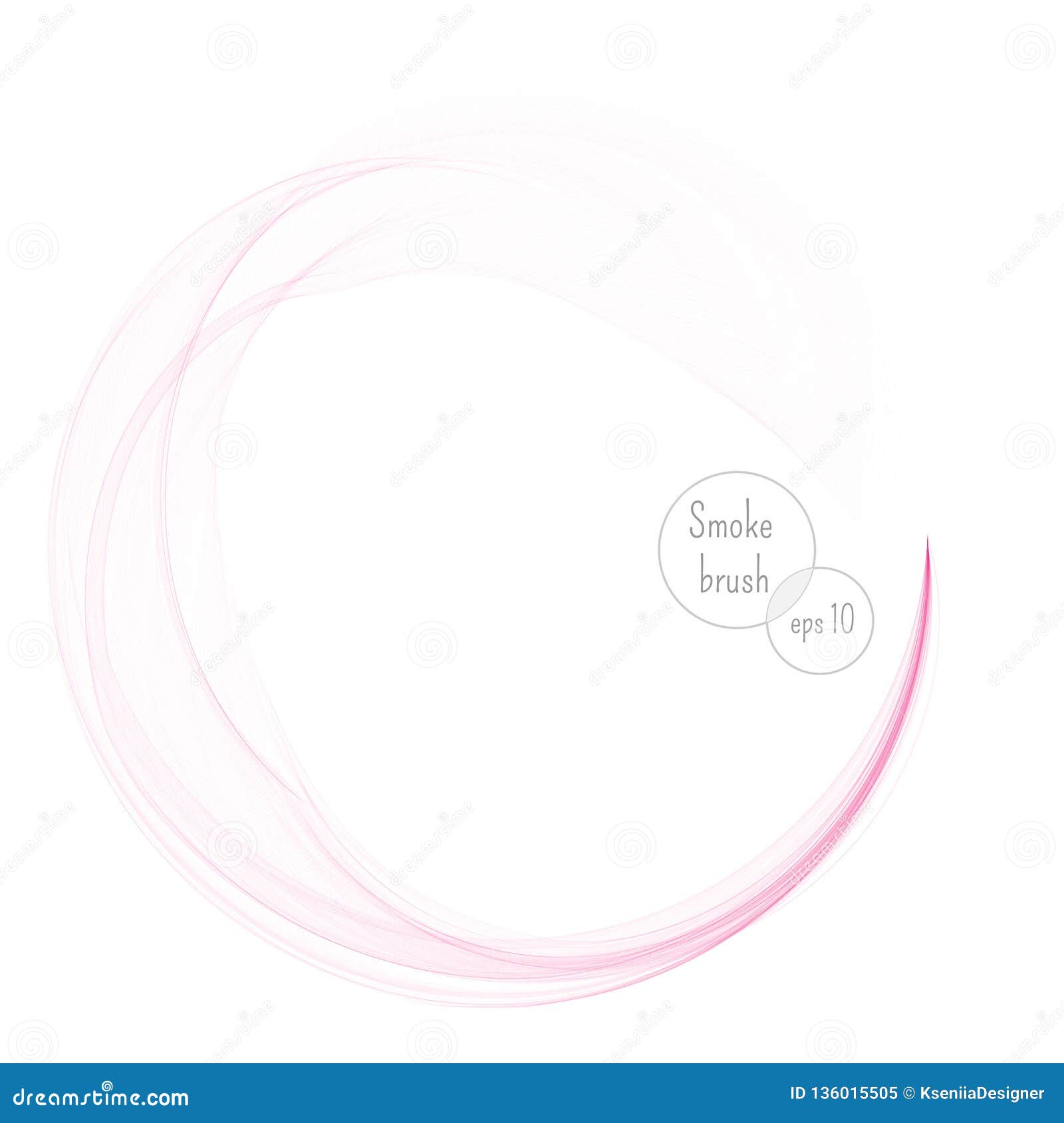 Vector Smoke Brush. Vector Isolated Image of Smoke Stock Vector ...