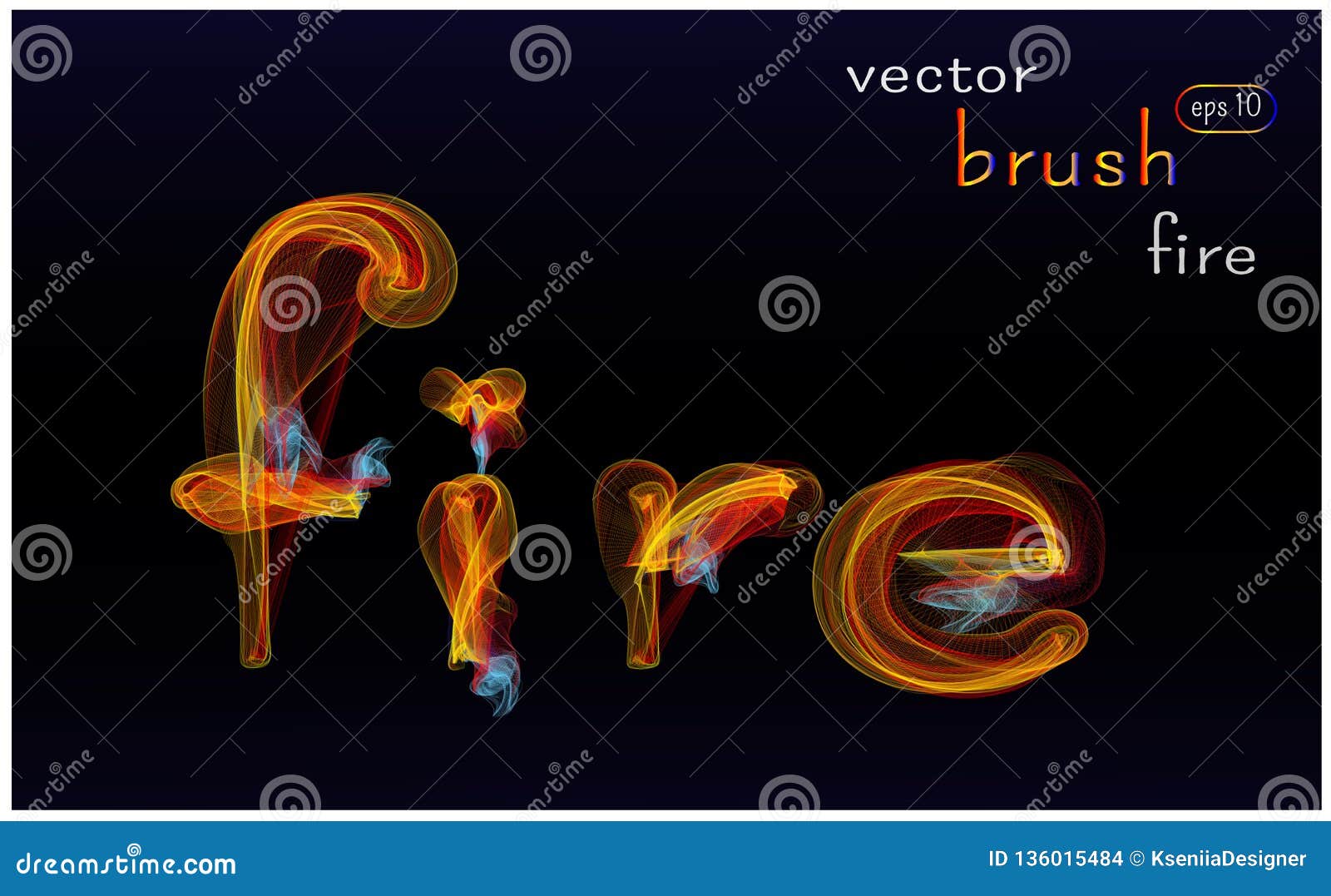Vector Smoke Brush. Vector Isolated Image of Smoke Stock Vector ...