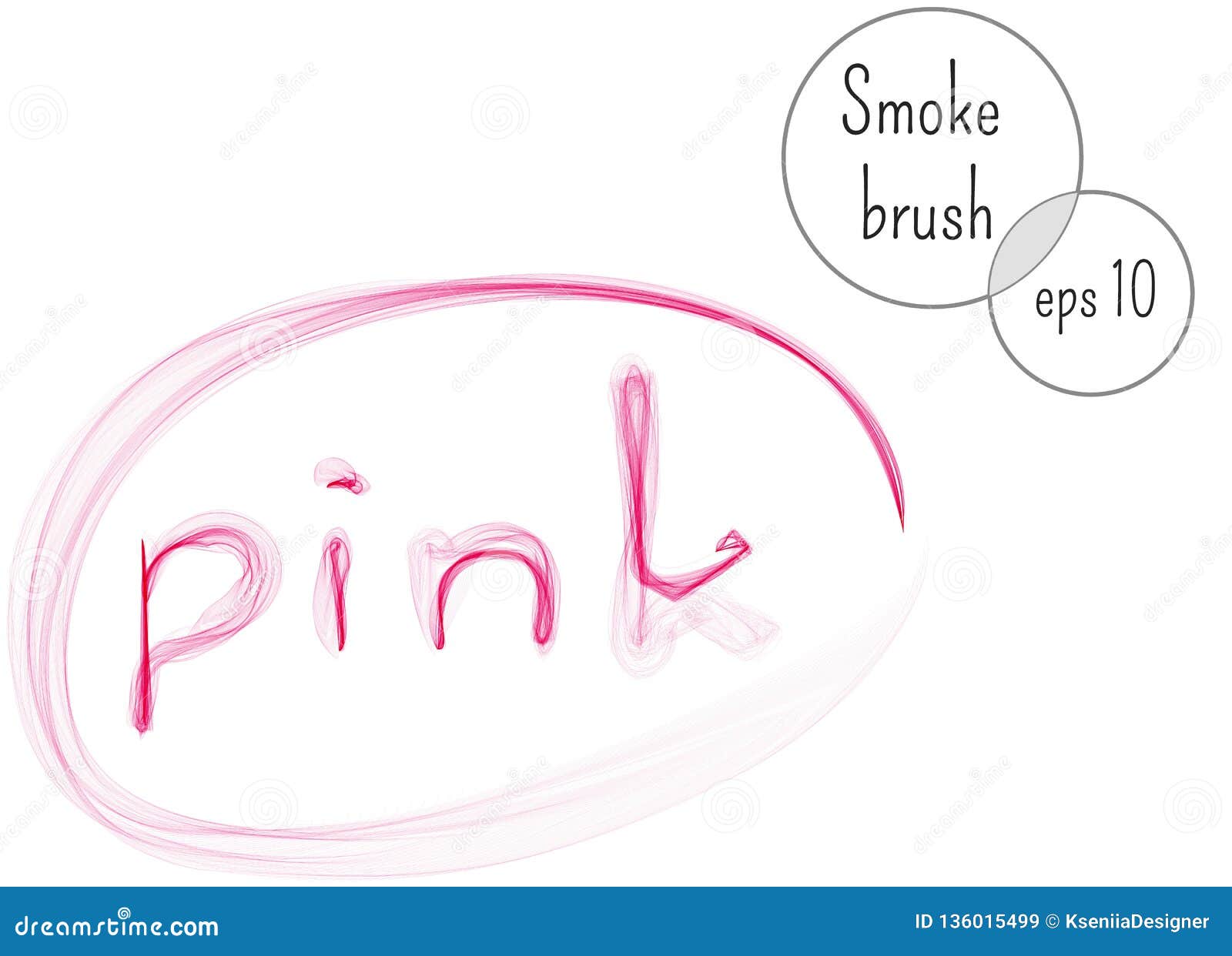 Vector Smoke Brush. Vector Isolated Image of Smoke Stock Vector ...