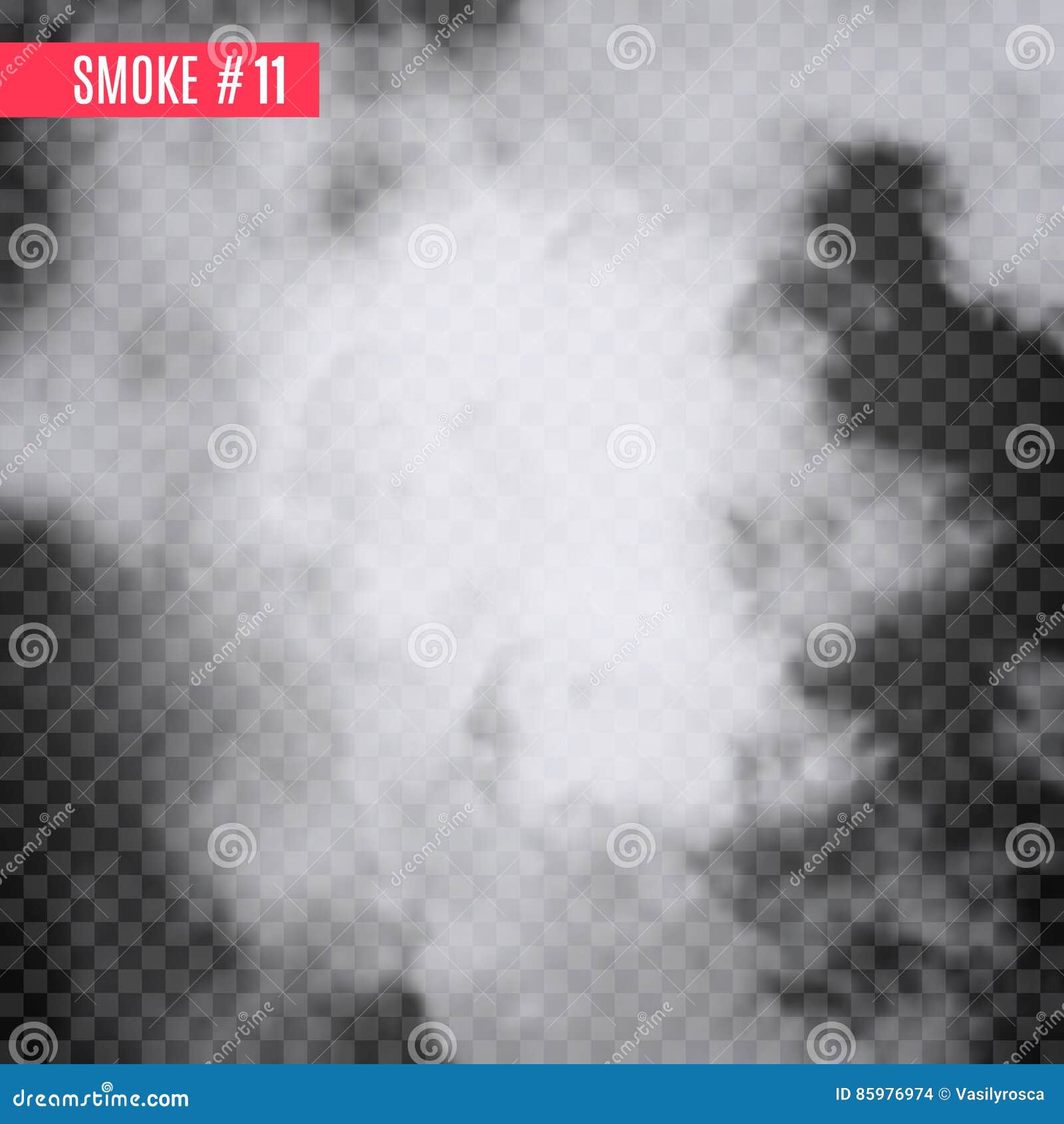 Vector Smoke Special Effect on Transparent. Fog Design Background ...
