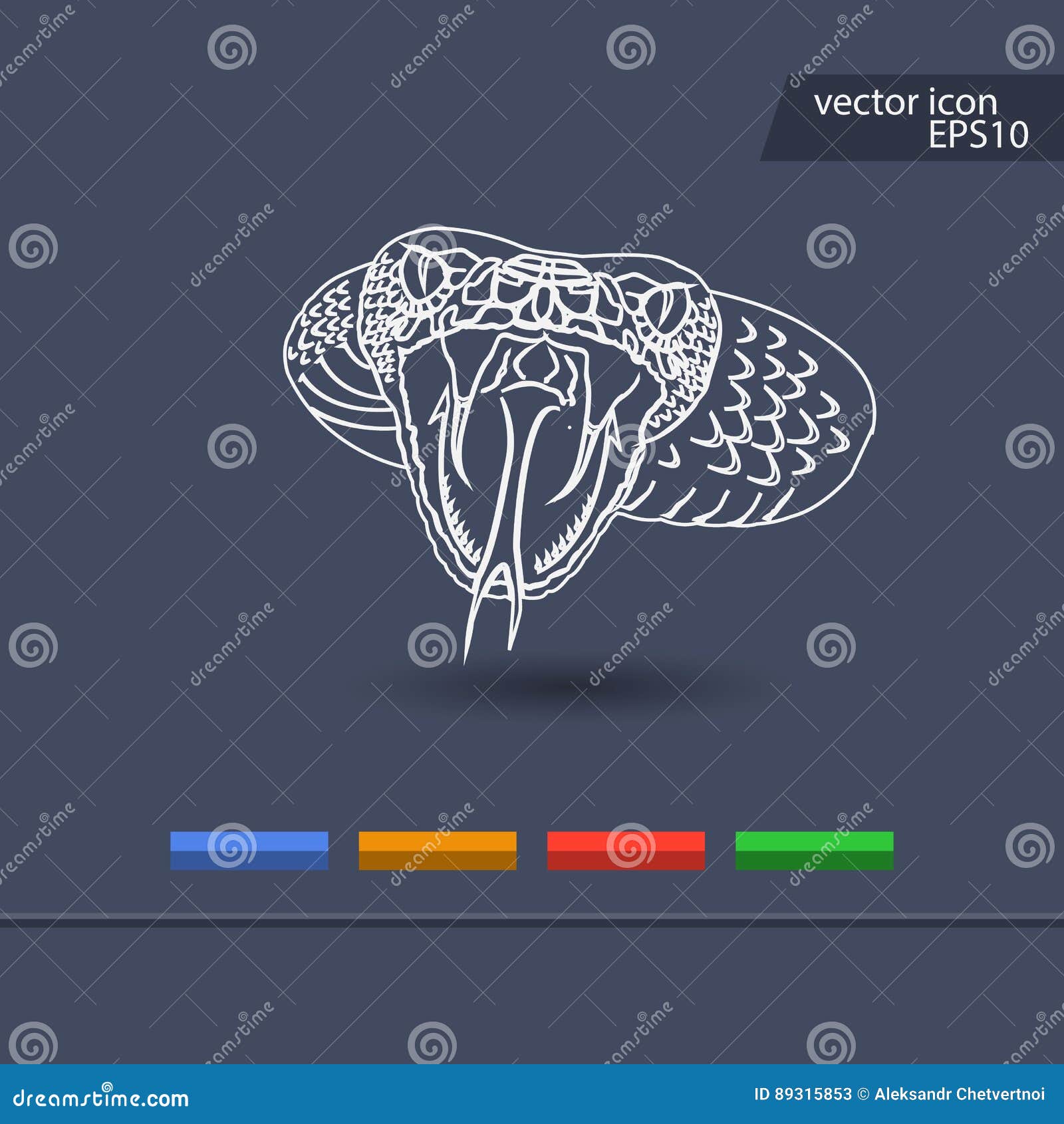 Vector Snake Logo Template. Viper Symbol Stock Illustration ...