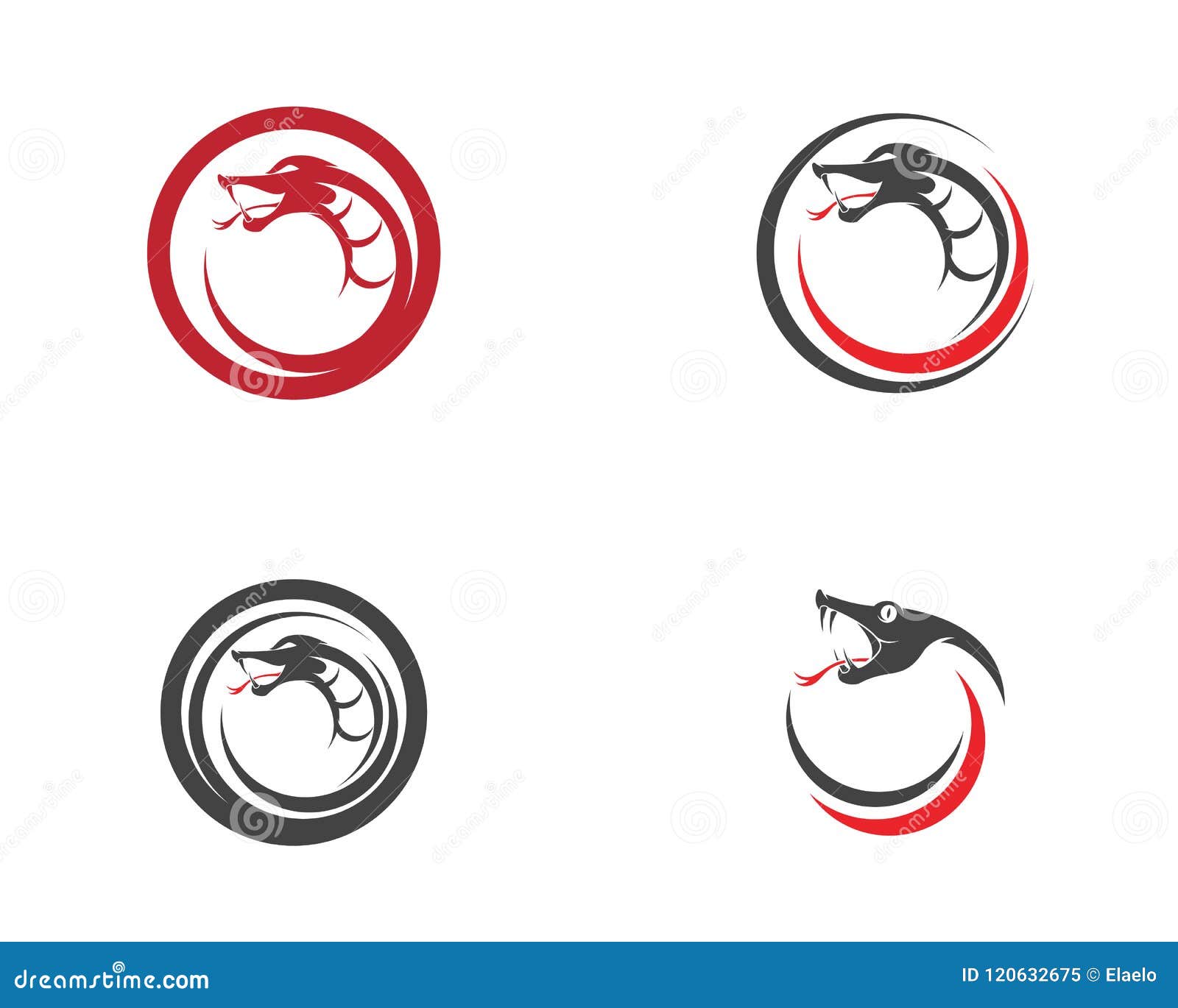 Vector Snake Simple Logo Design Element Stock Vector - Illustration of ...