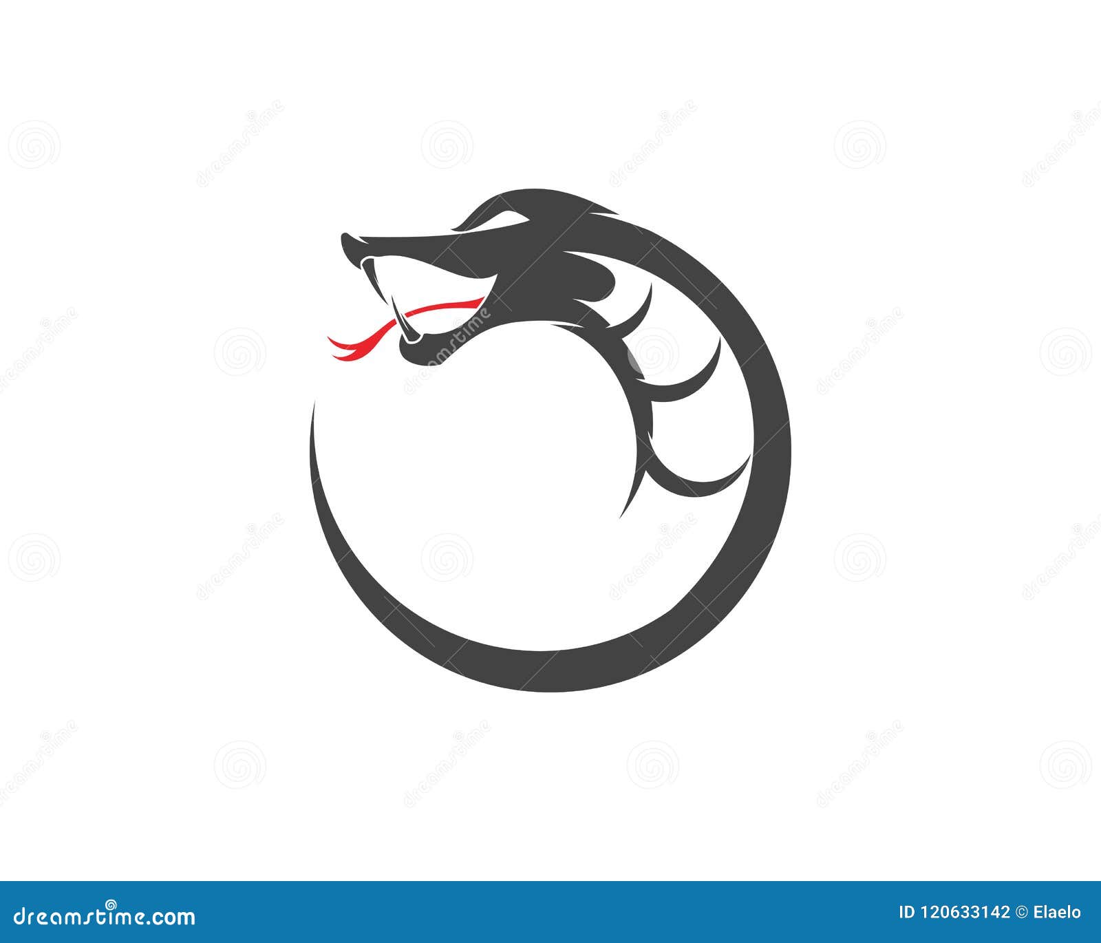 Vector Snake Simple Logo Design Element Stock Vector - Illustration of ...