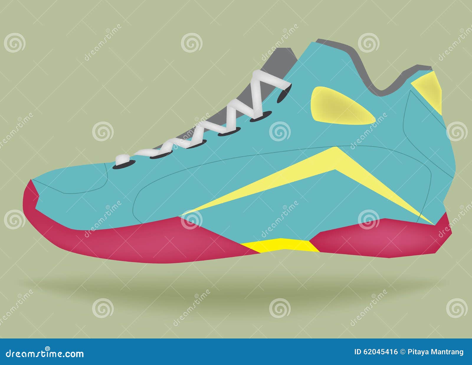 Vector - Sneakers, Basketball Shoes Stock Vector - Illustration of ...