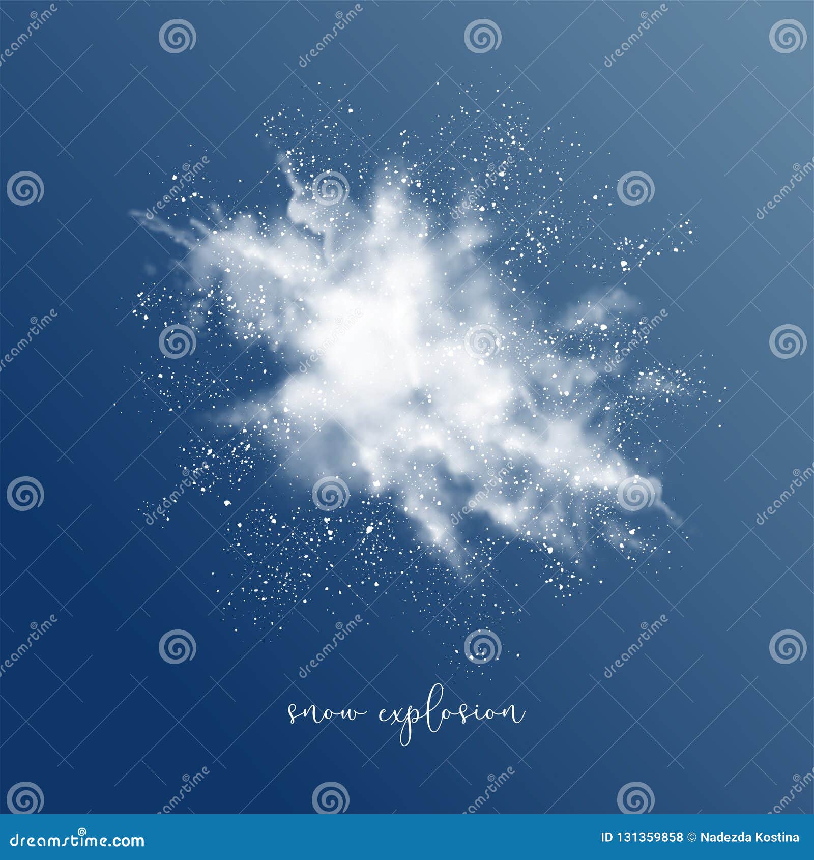 Abstract Snow Explosion stock vector. Illustration of shape - 131359858