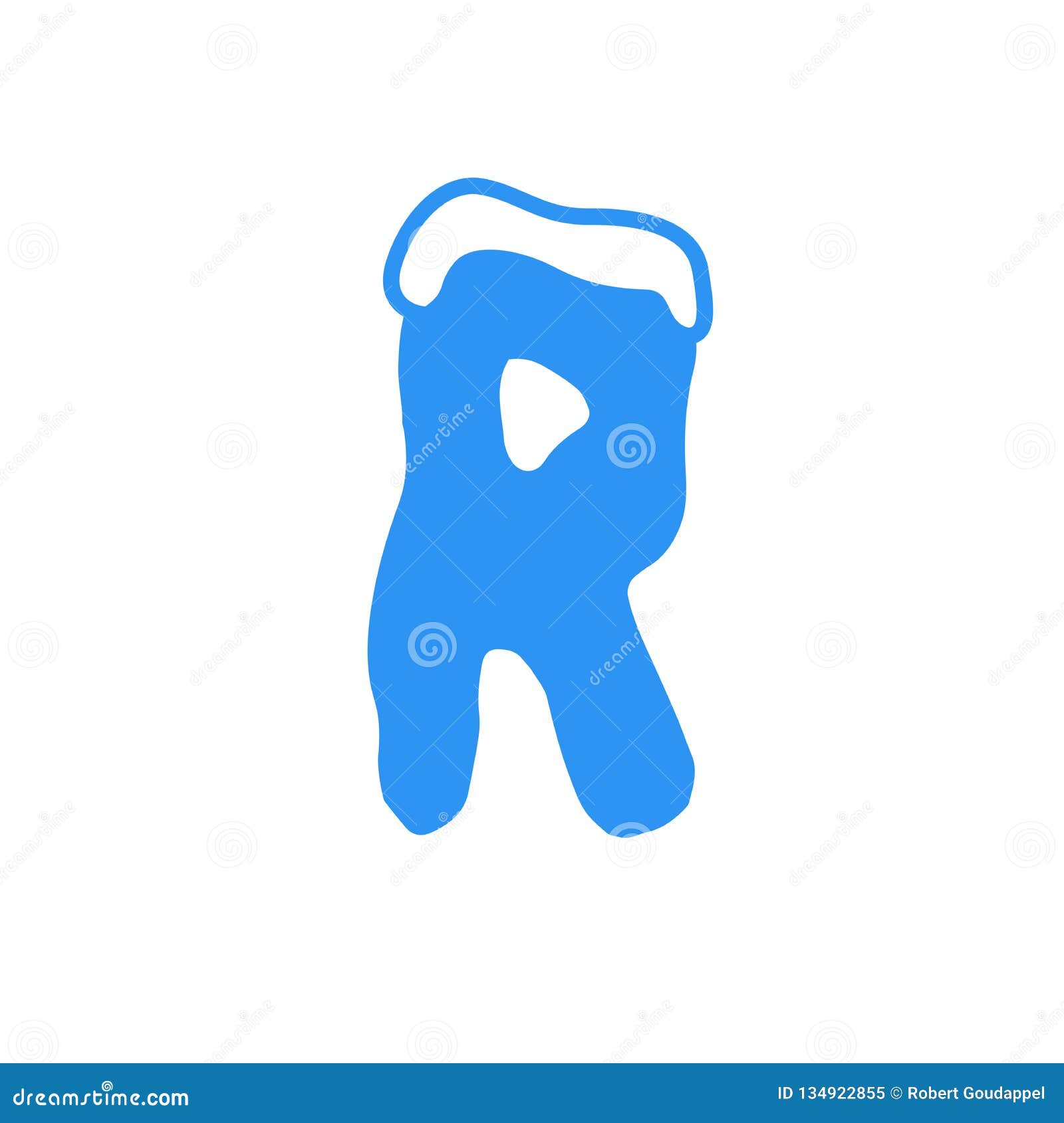 Vector Snow Letter Logo R stock vector. Illustration of celebration ...