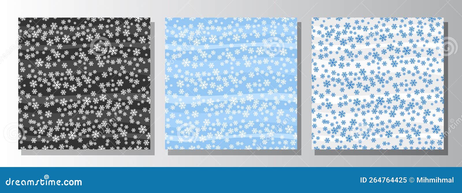 Vector Snow Seamless Patterns Stock Vector - Illustration of design ...
