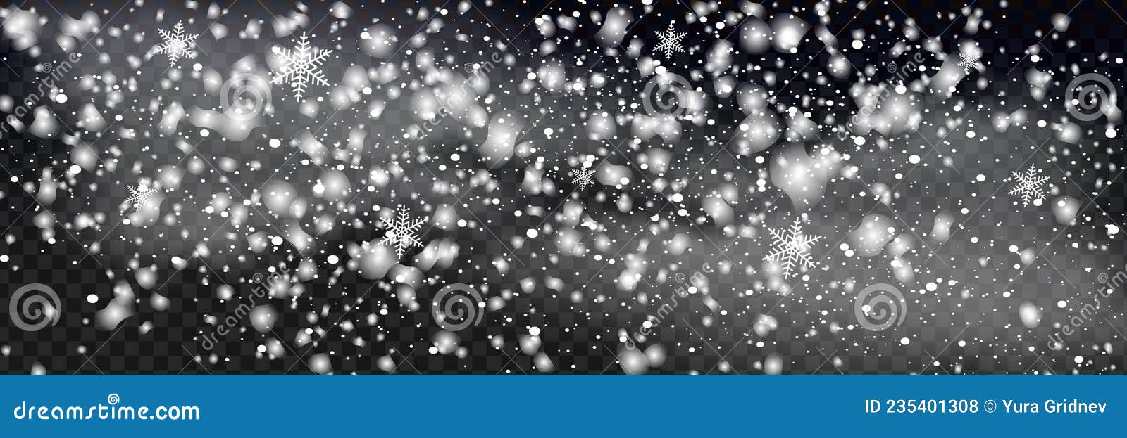 Vector Snowfall Isolated. Winter Background. Snow Overlay Illustration ...