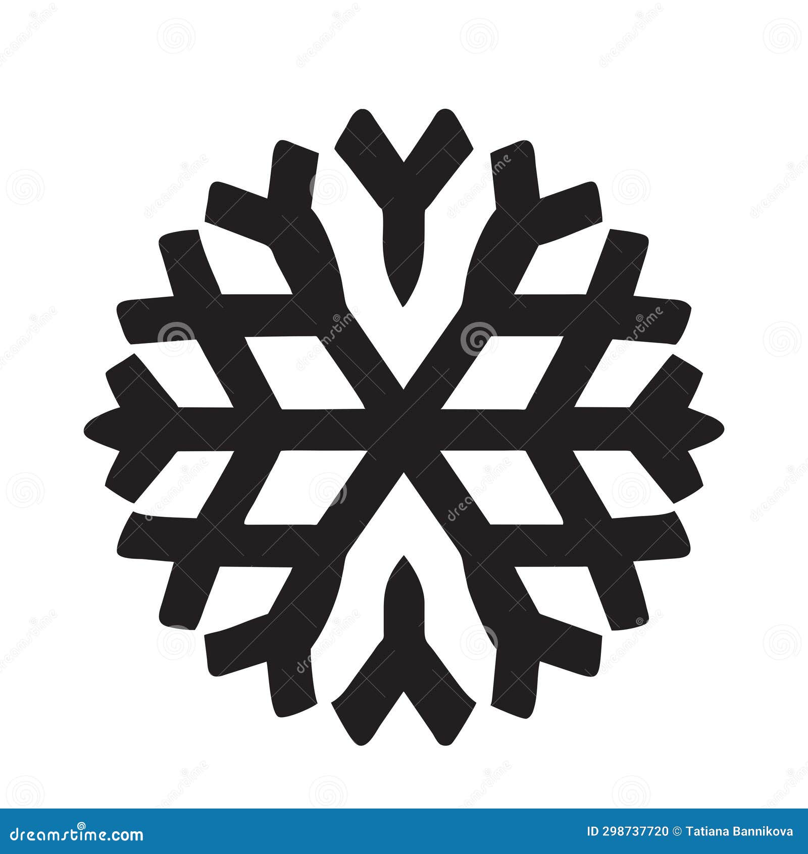 Vector Snowflake Icon. Pictogram Stock Vector - Illustration of vector ...