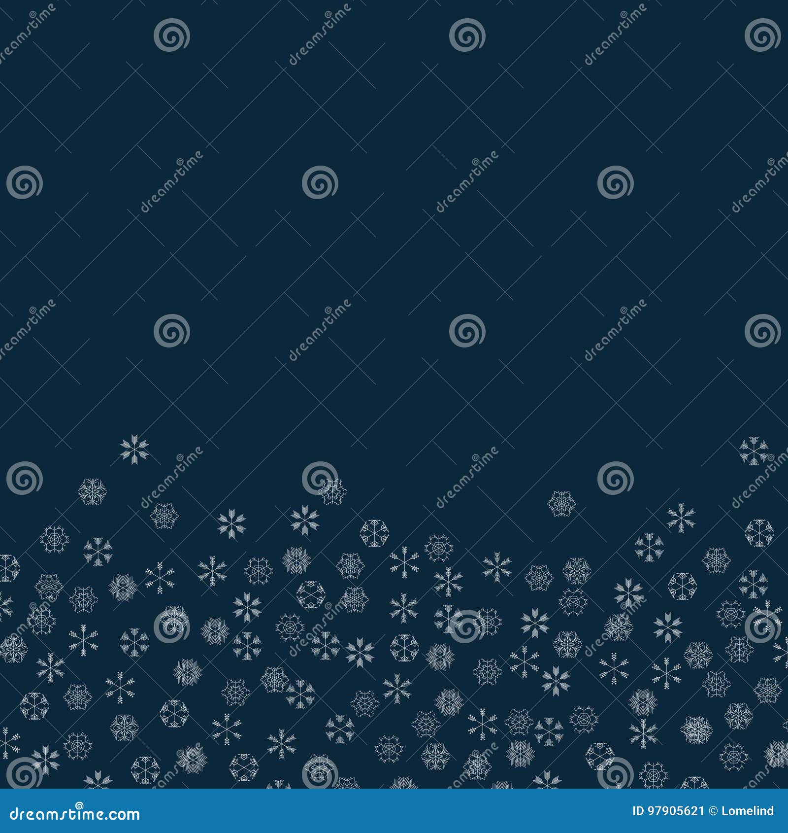 Vector Snowflakes Background Stock Illustration - Illustration of ...
