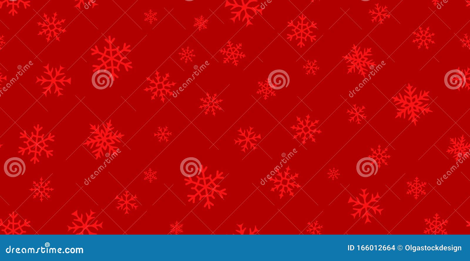 Vector Snowflakes Background. Simple Red Christmas and New Year ...