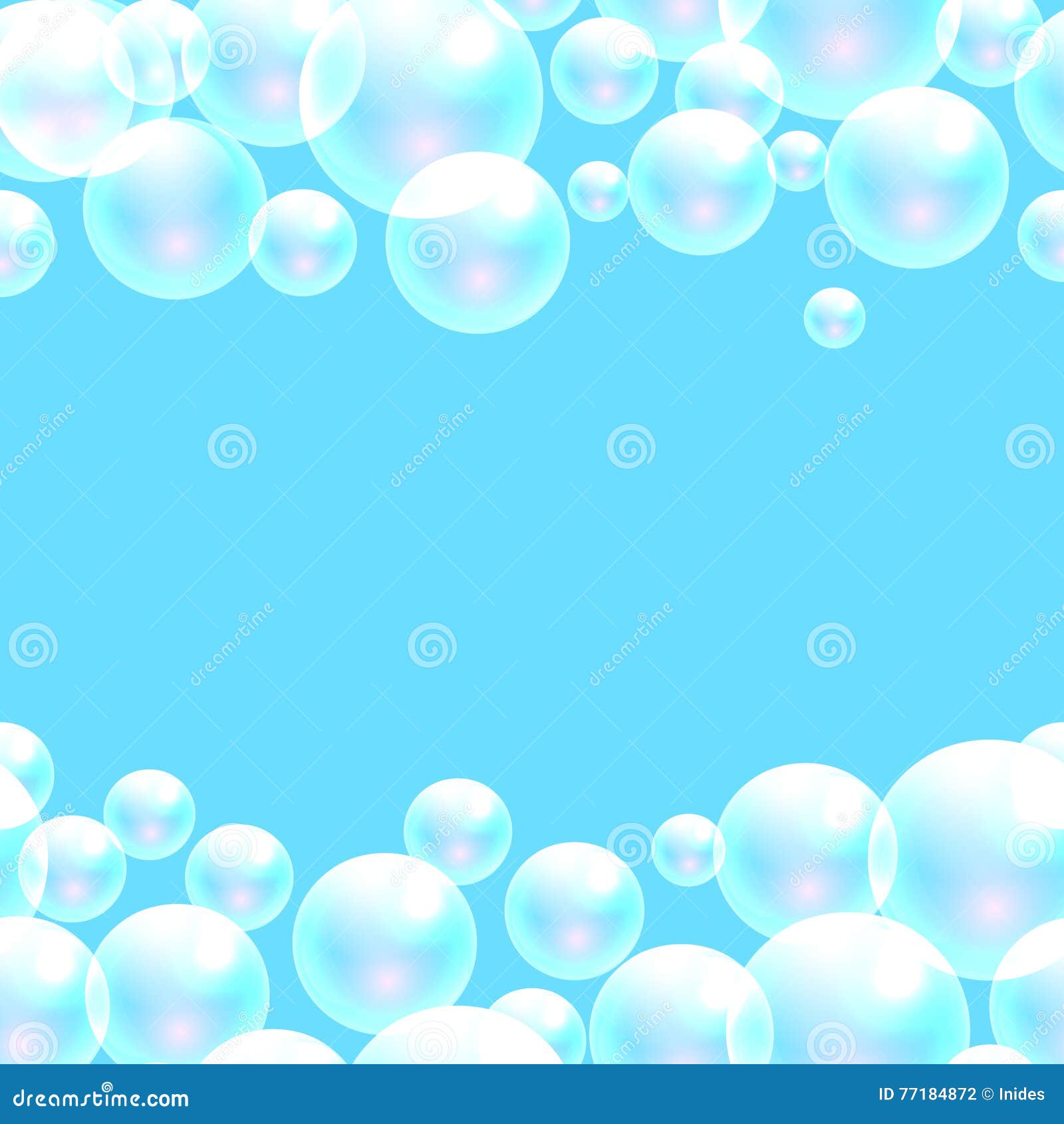 Vector Soap Bubbles Background. Condensate Vector Bubble ...