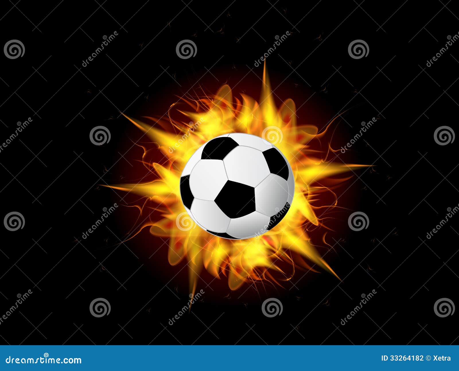 Vector Soccer Ball Fire Flame Stock Illustrations – 587 Vector Soccer ...