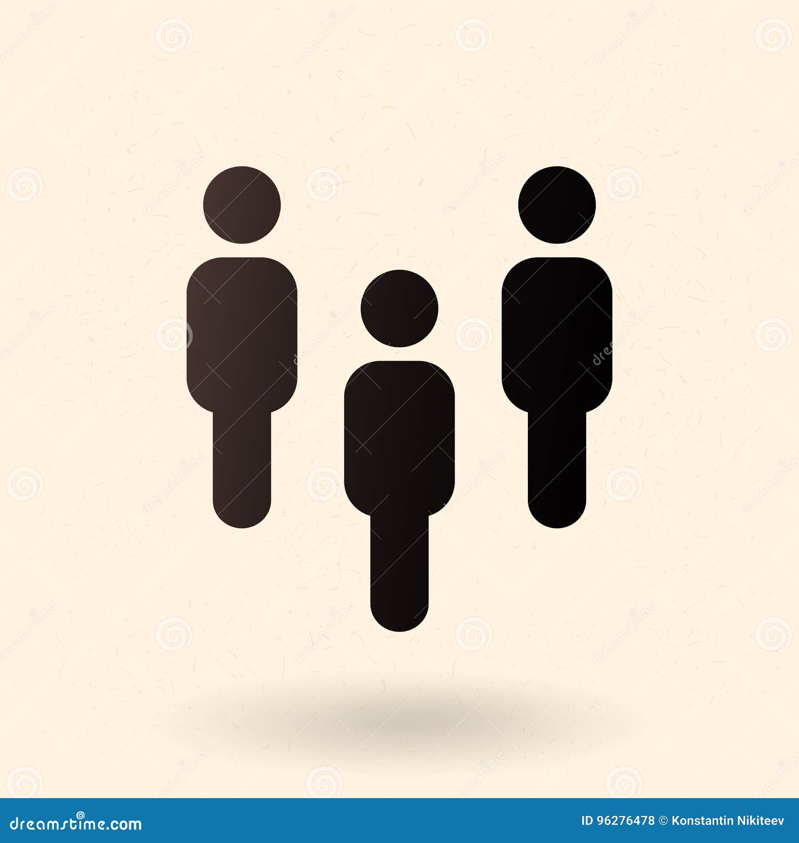 Vector Sociaal Pictogram - Groep Mensen Vector Illustratie ...