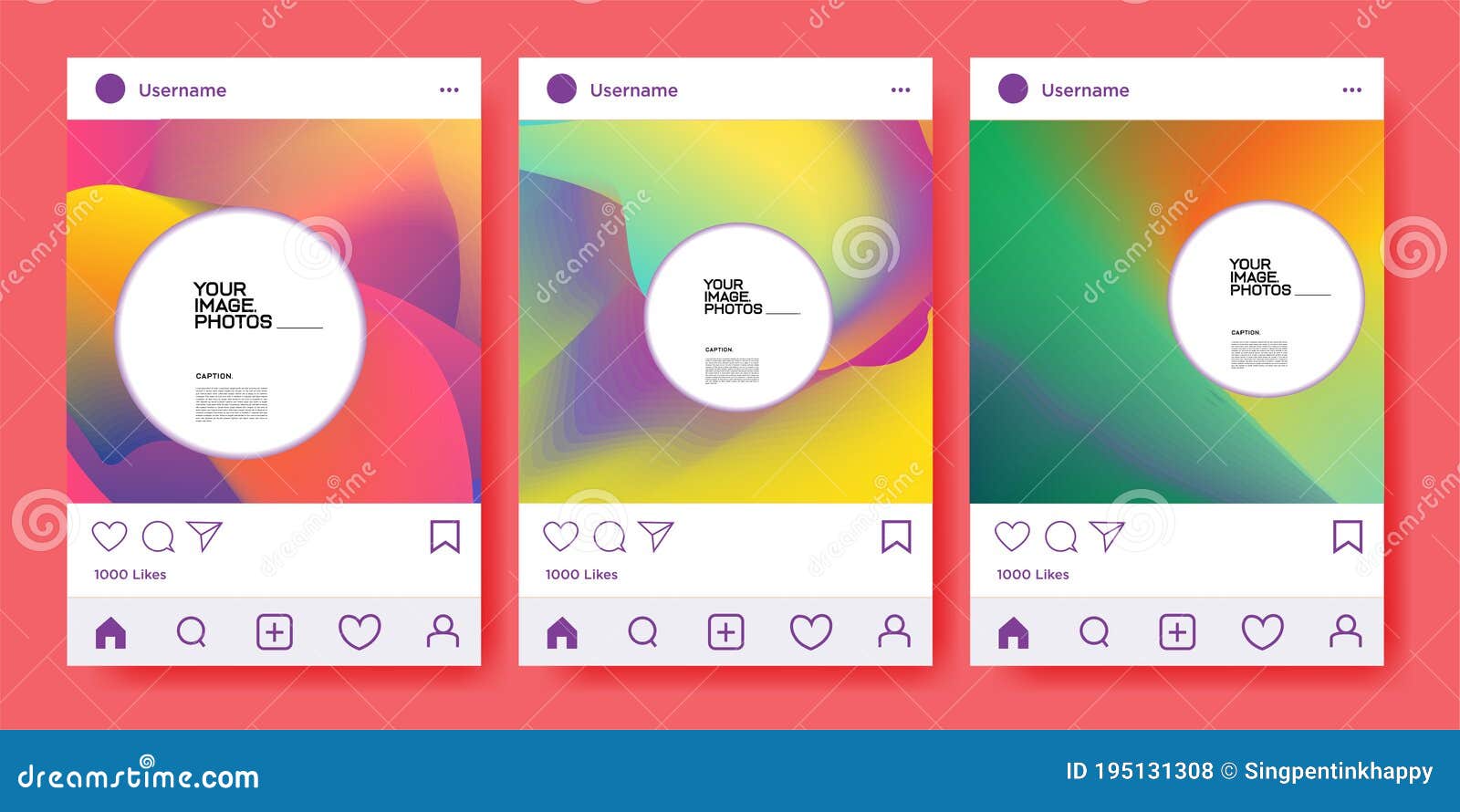 Vector Social Media Post and Feed Design Template Stock Vector ...