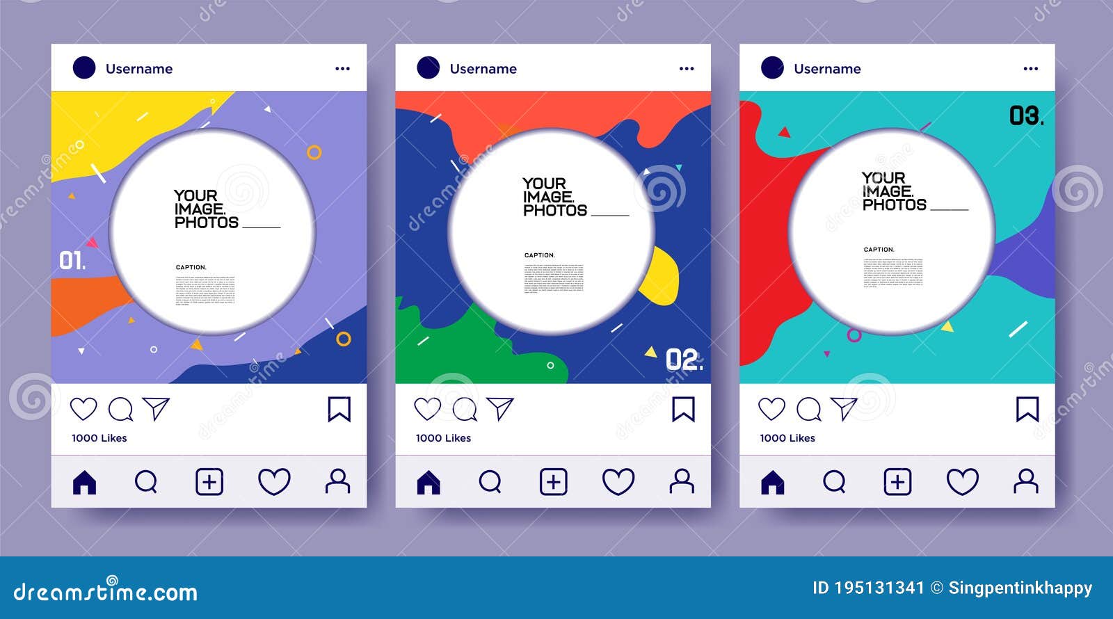 Vector Social Media Post and Feed Design Template Stock Vector ...