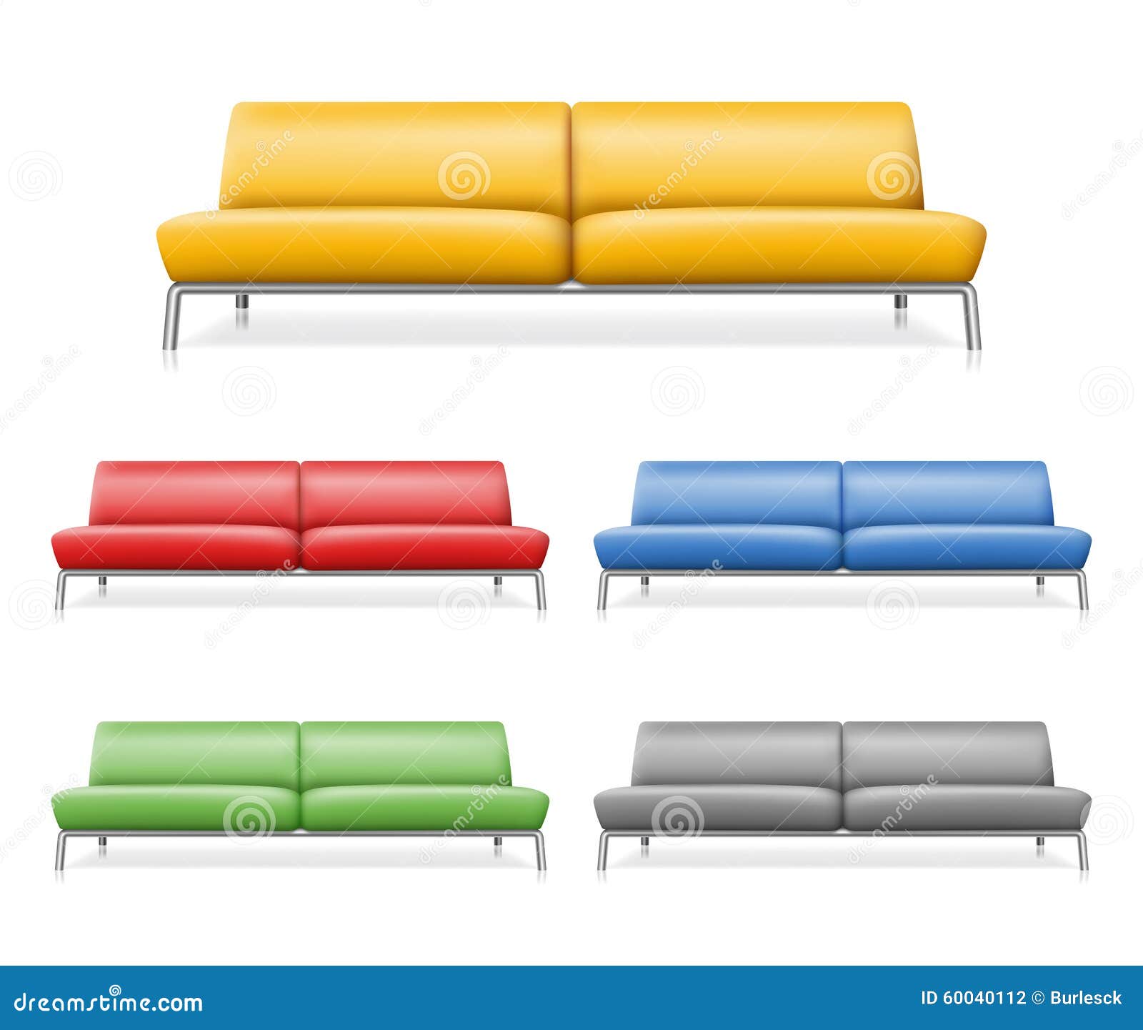 Vector sofa stock vector. Illustration of empty, home - 60040112