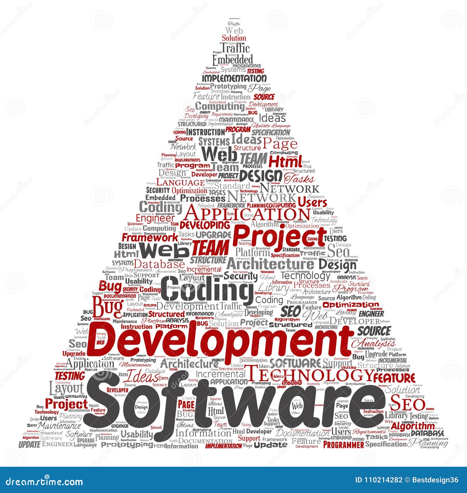 Vector Software Development Project Coding Technology Stock Vector ...
