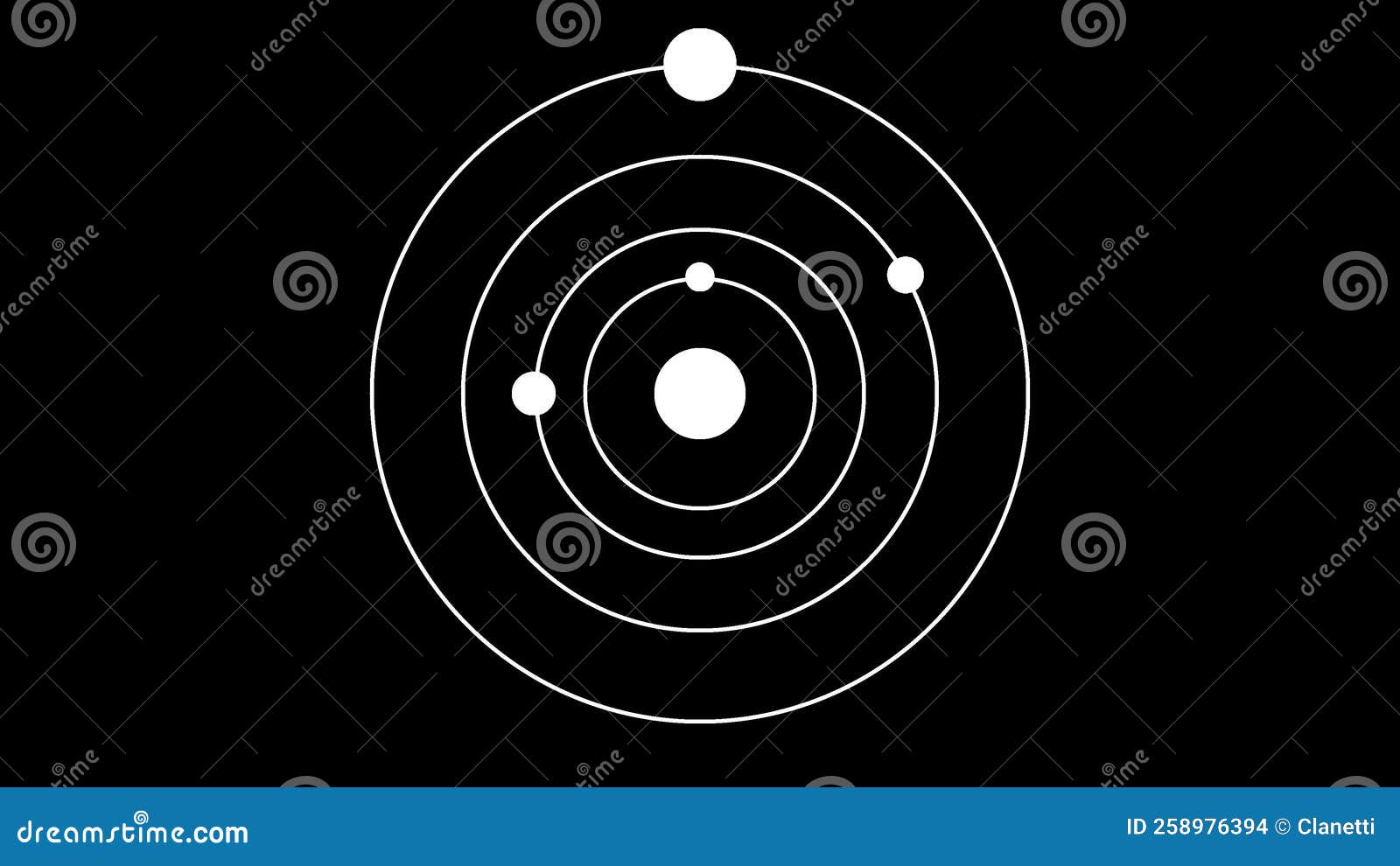 Vector Solar System Loop from Above Stock Footage - Video of icon, design: 258976394
