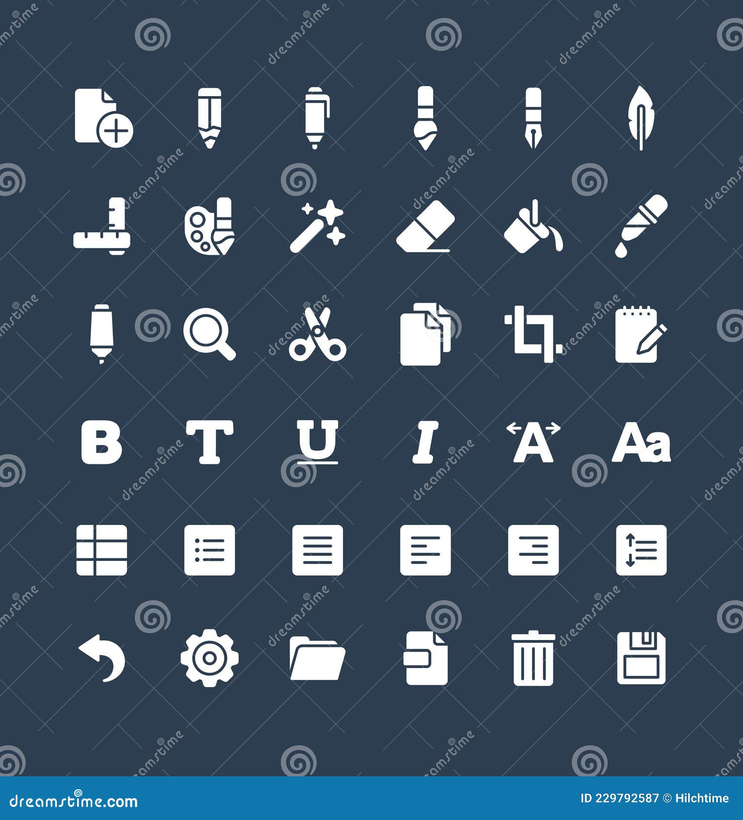 Text Edit Cursor Pointer Font Input Symbol And Editing Of Textual Web Information Black
