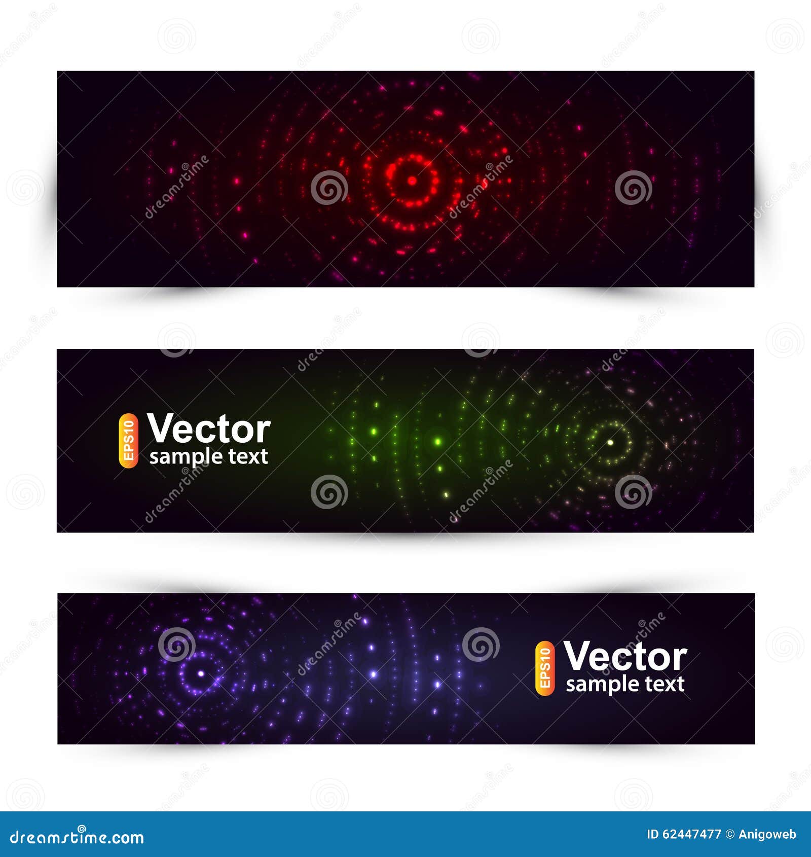 Vector sound banners stock vector. Illustration of girl - 62447477