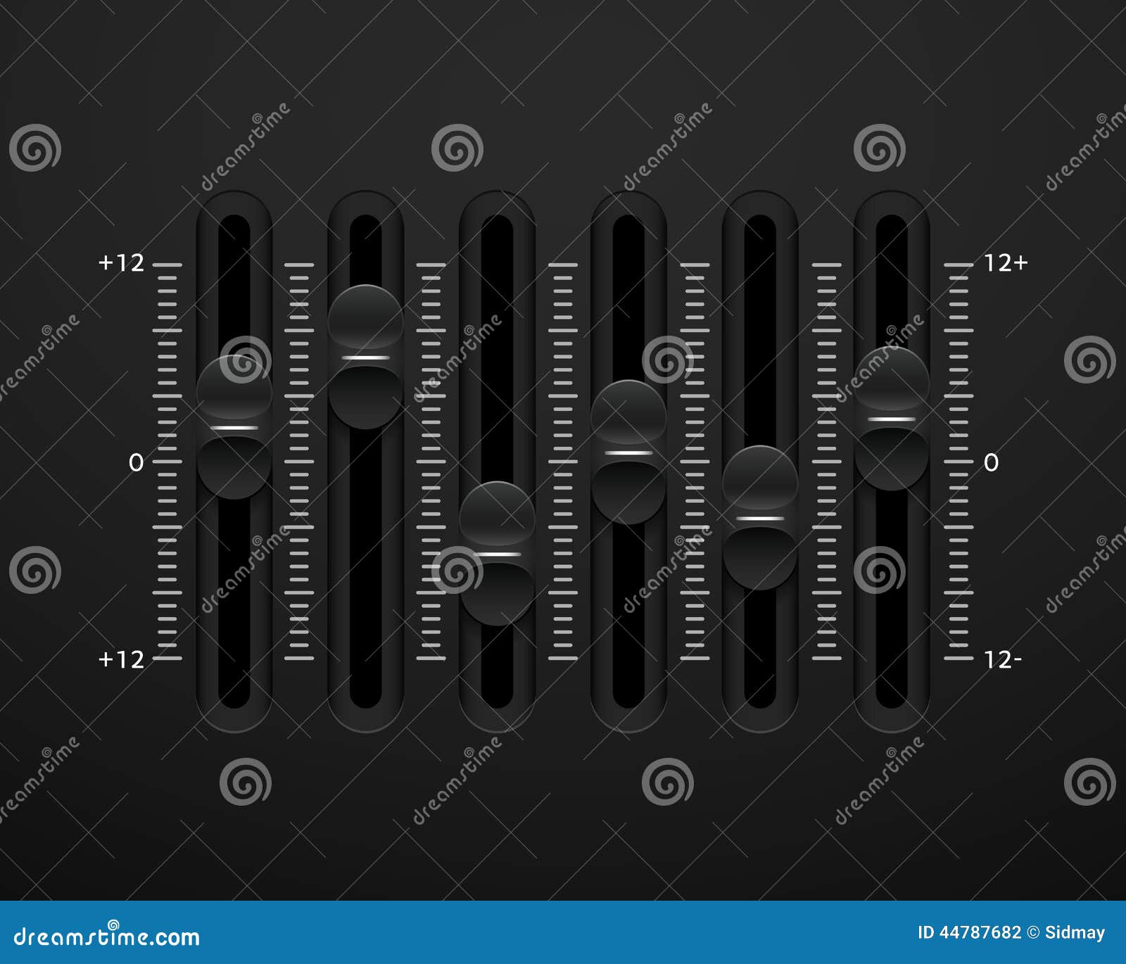 Vector Sound Mixer Console Panel Stock Vector - Illustration of ...