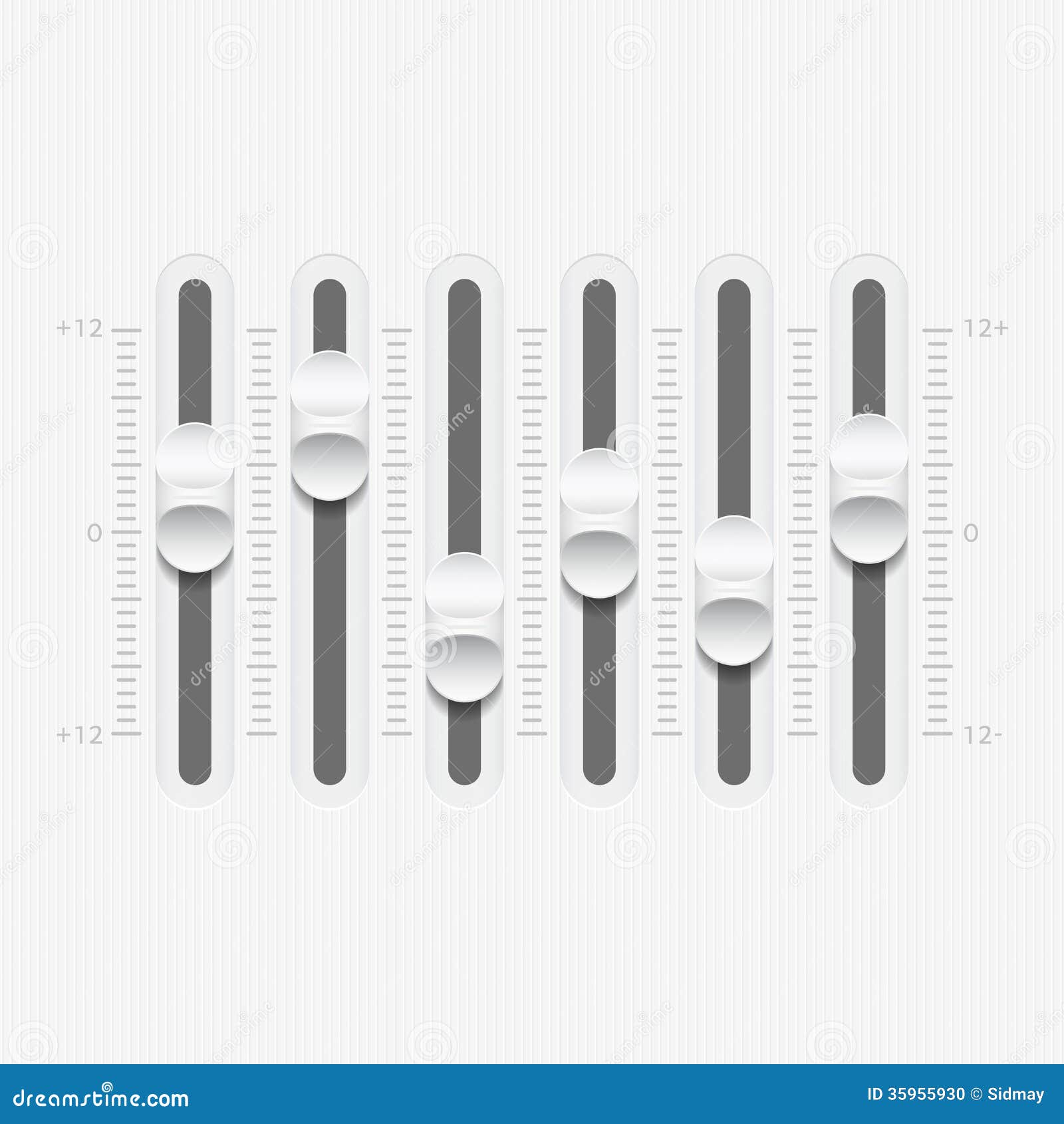 Sound Mixer And Turntables Cartoon Illustration. Vector Graphic ...
