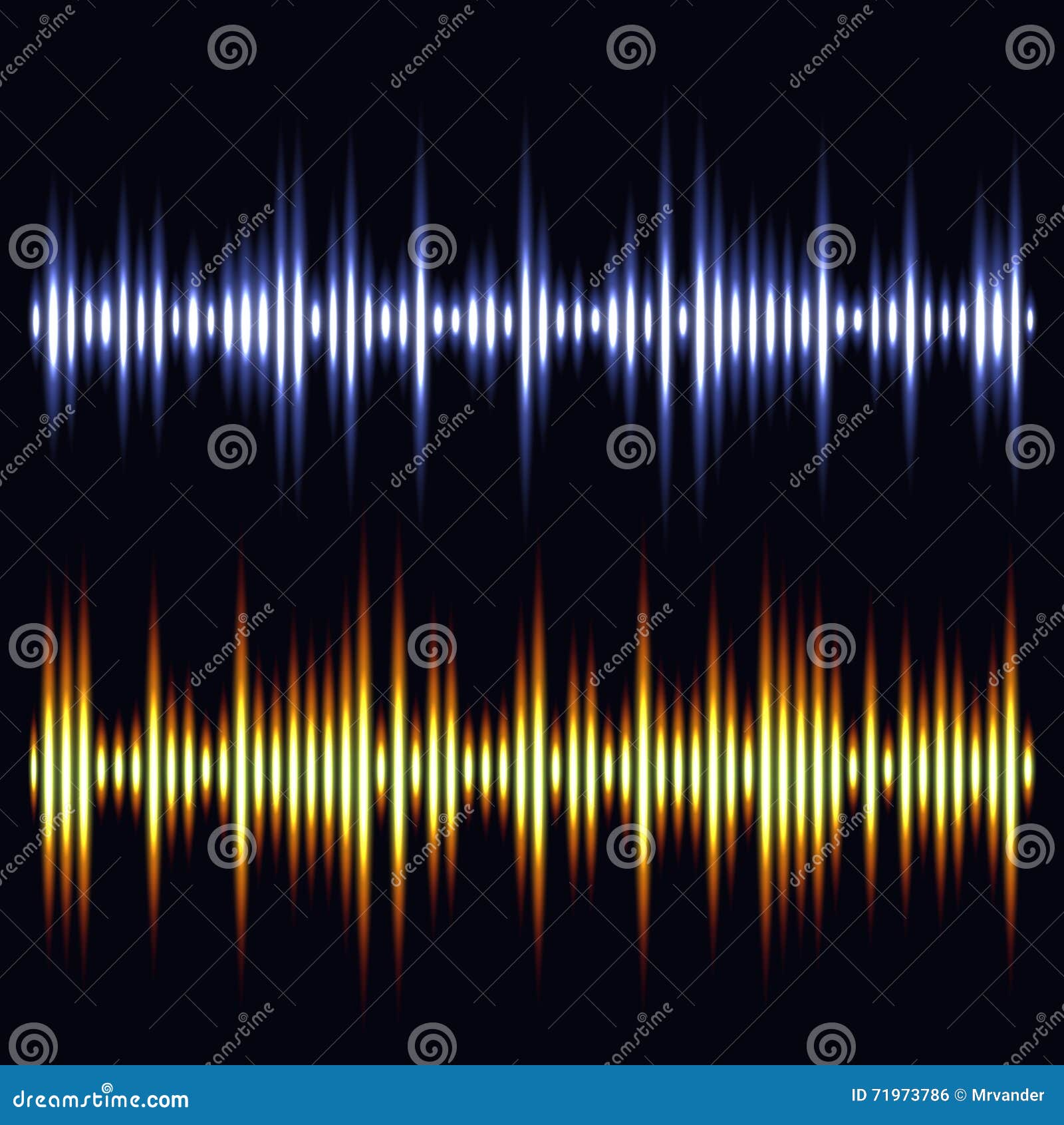 Vector Sound Waves. Audio Wave Design Stock Vector - Illustration of ...
