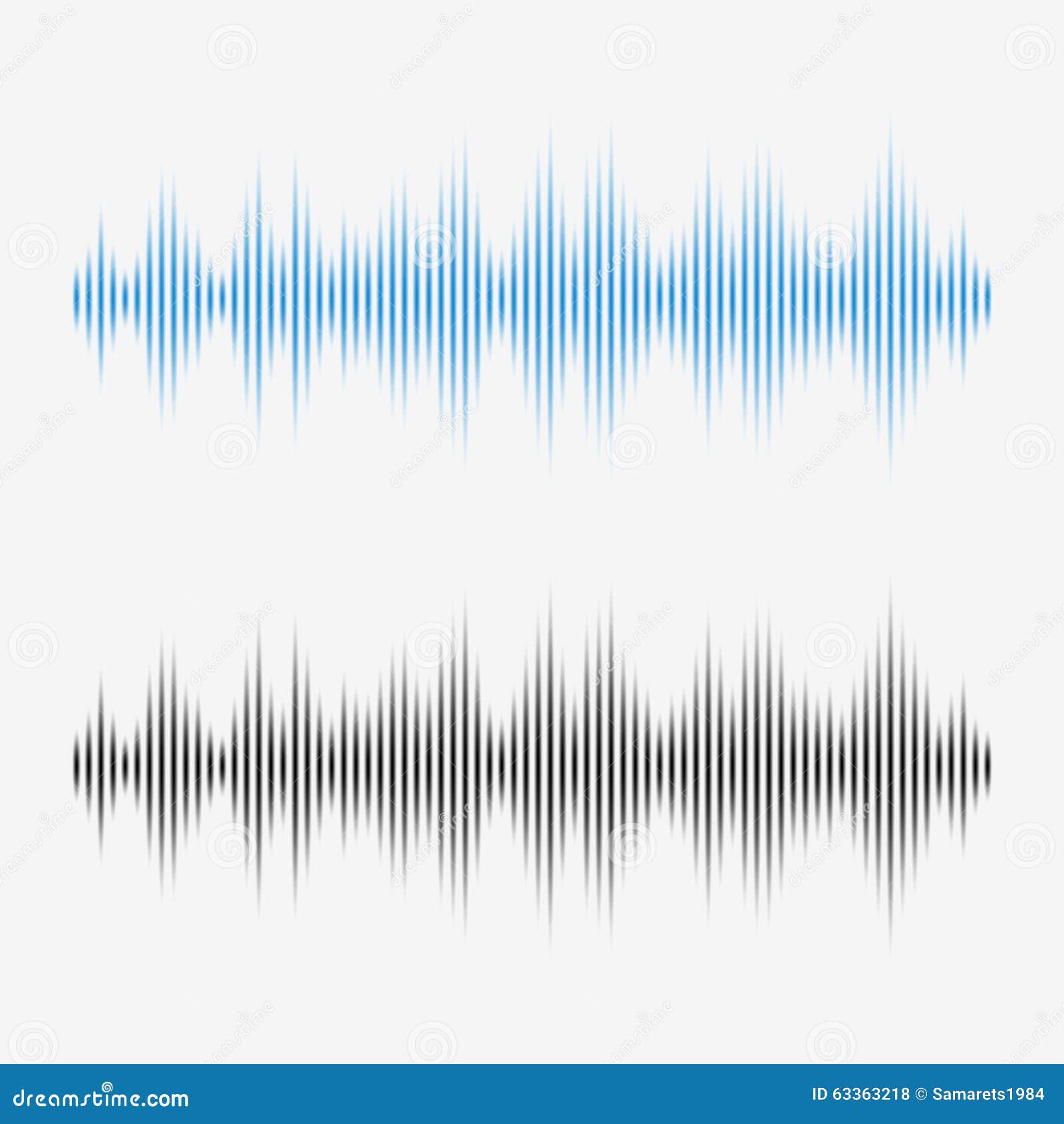 Vector Sound Waves. Music Digital Equalizer. Stock Vector ...