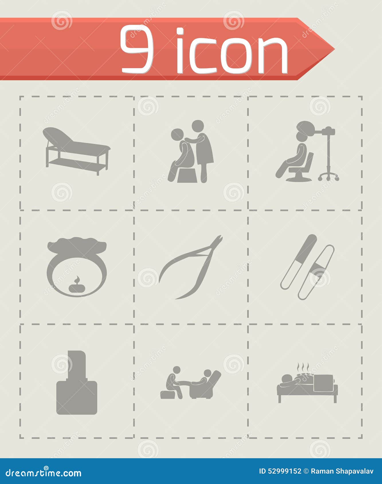 Vector spa pictogramreeks vector illustratie. Illustration of kruiden ...