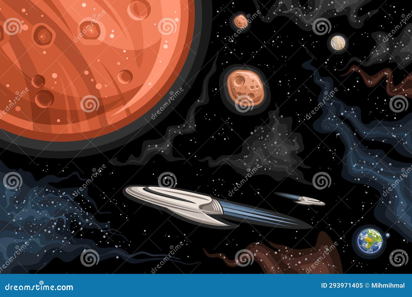 Vector Space Chart stock vector. Illustration of system - 293971405