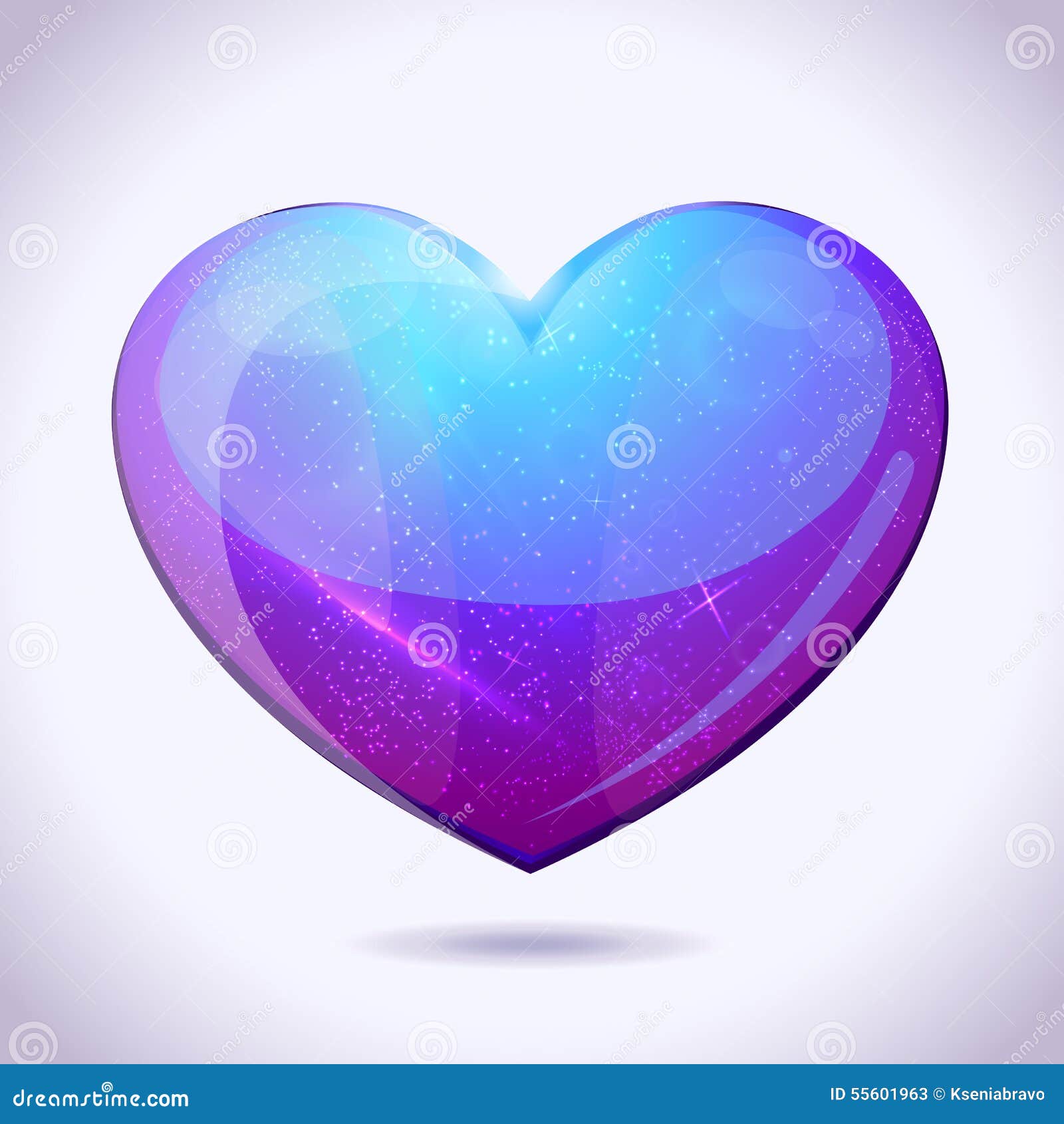 Vector space in the heart stock vector. Illustration of lonely - 55601963