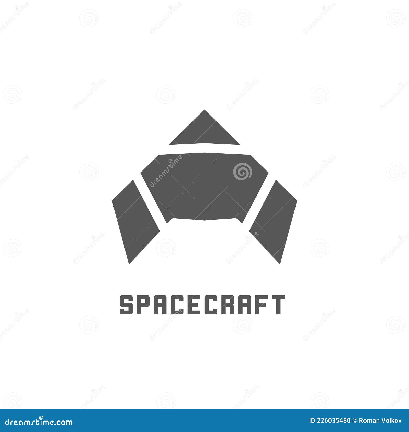 Vector Spacecraft Logo Design Stock Vector - Illustration of sign ...