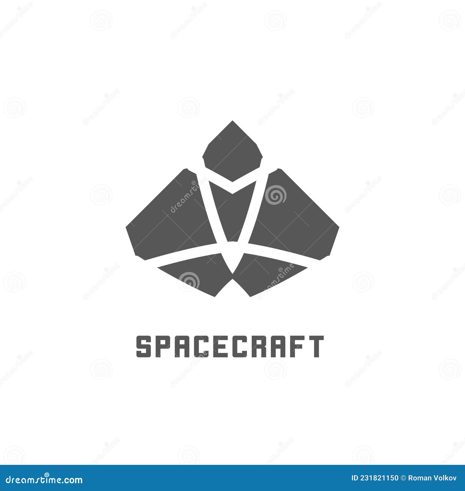 Vector Spacecraft Logo Design Stock Vector - Illustration of fast ...