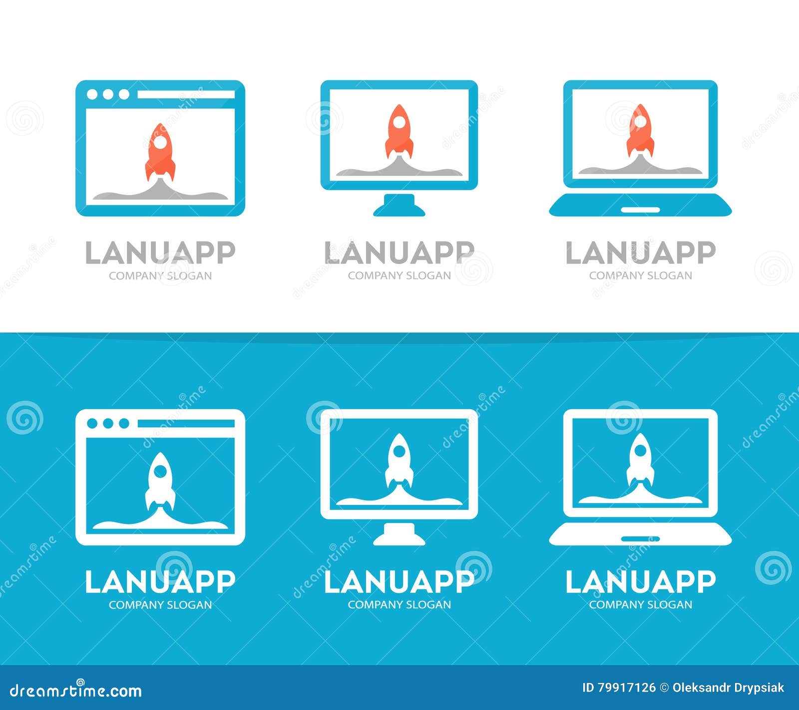 Vector Spaceship and Phone Logo Combination. Rocket and Mobile Symbol ...