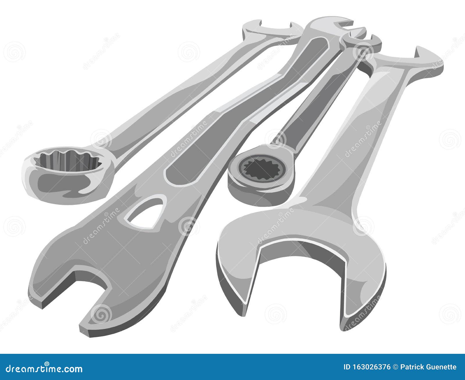 Vector of spanners stock illustration. Illustration of representation ...