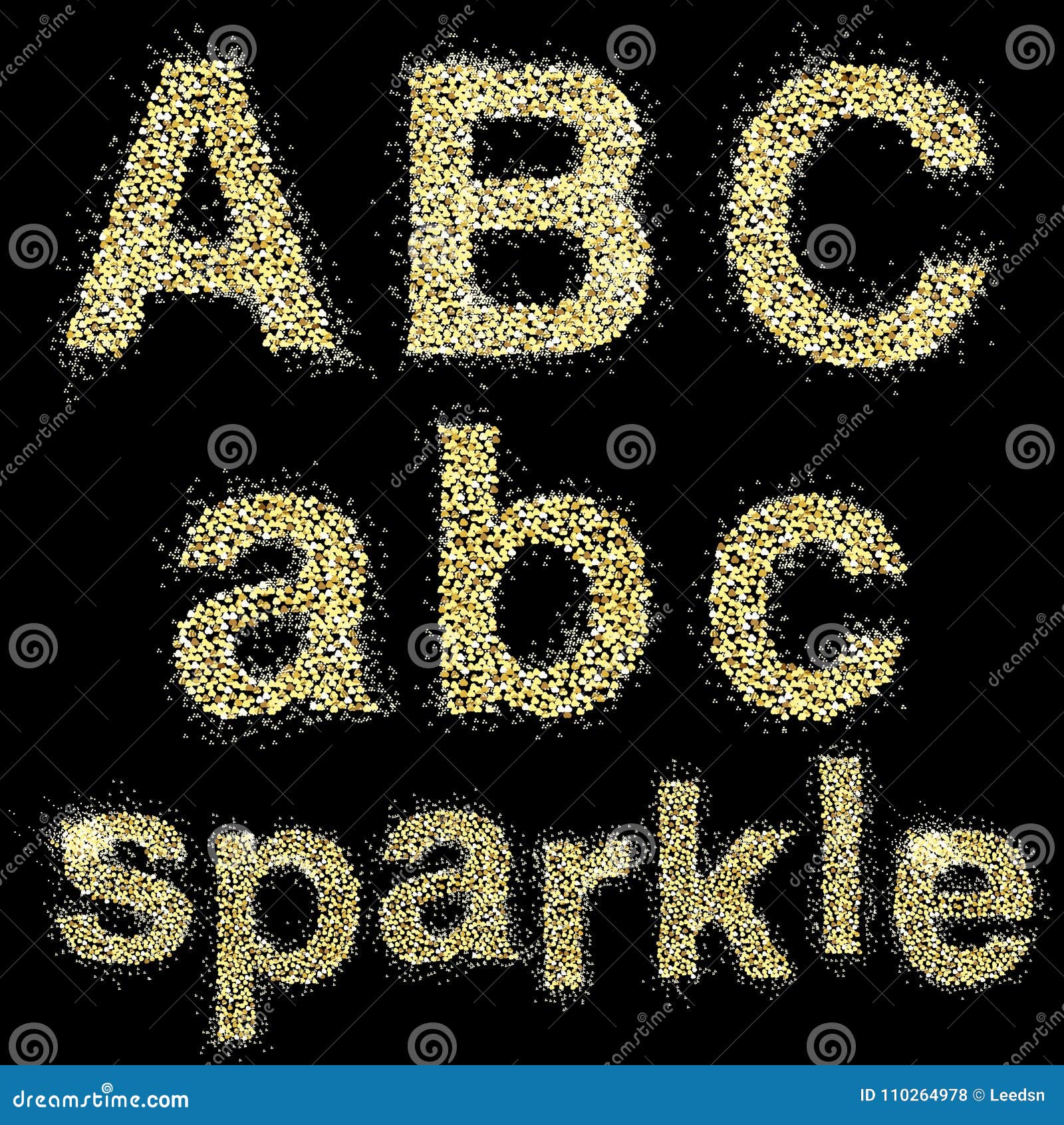 Vector sparkle alphabeth stock vector. Illustration of diamond - 110264978
