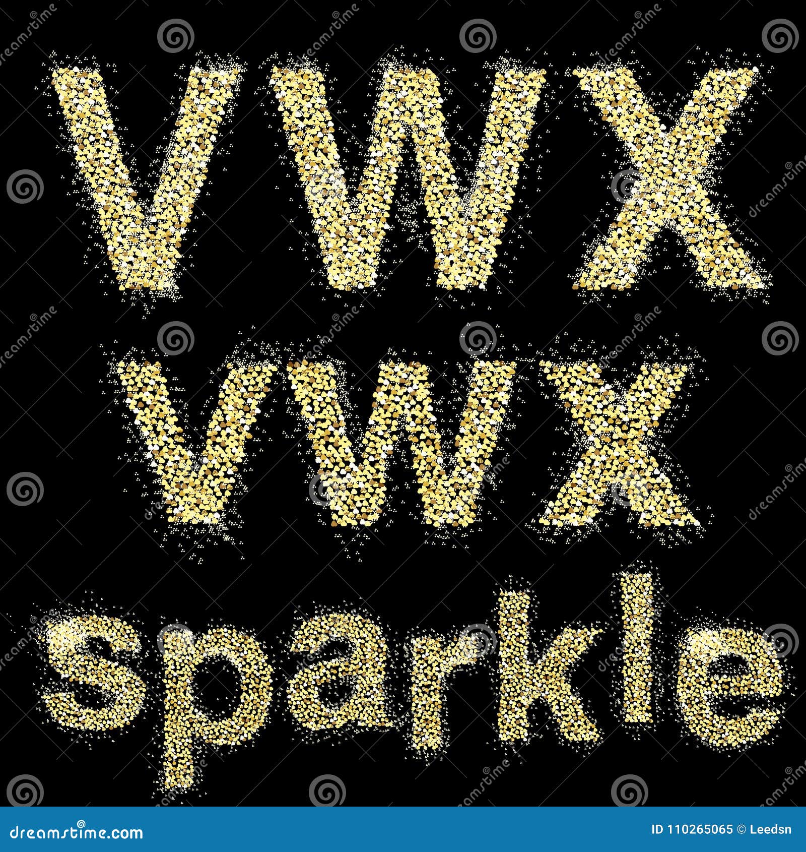 Vector sparkle alphabeth stock vector. Illustration of abstract - 110265065